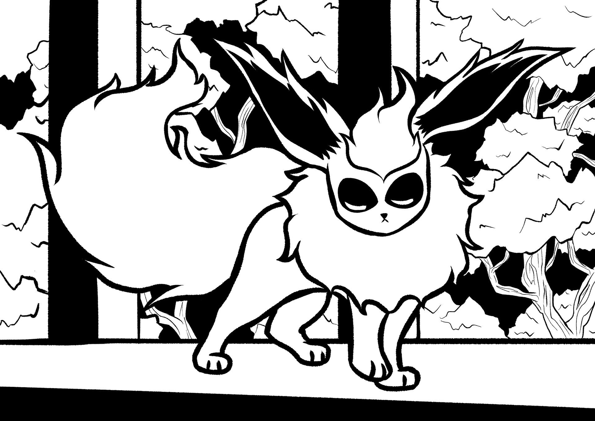 pokemon flareon coloring pages