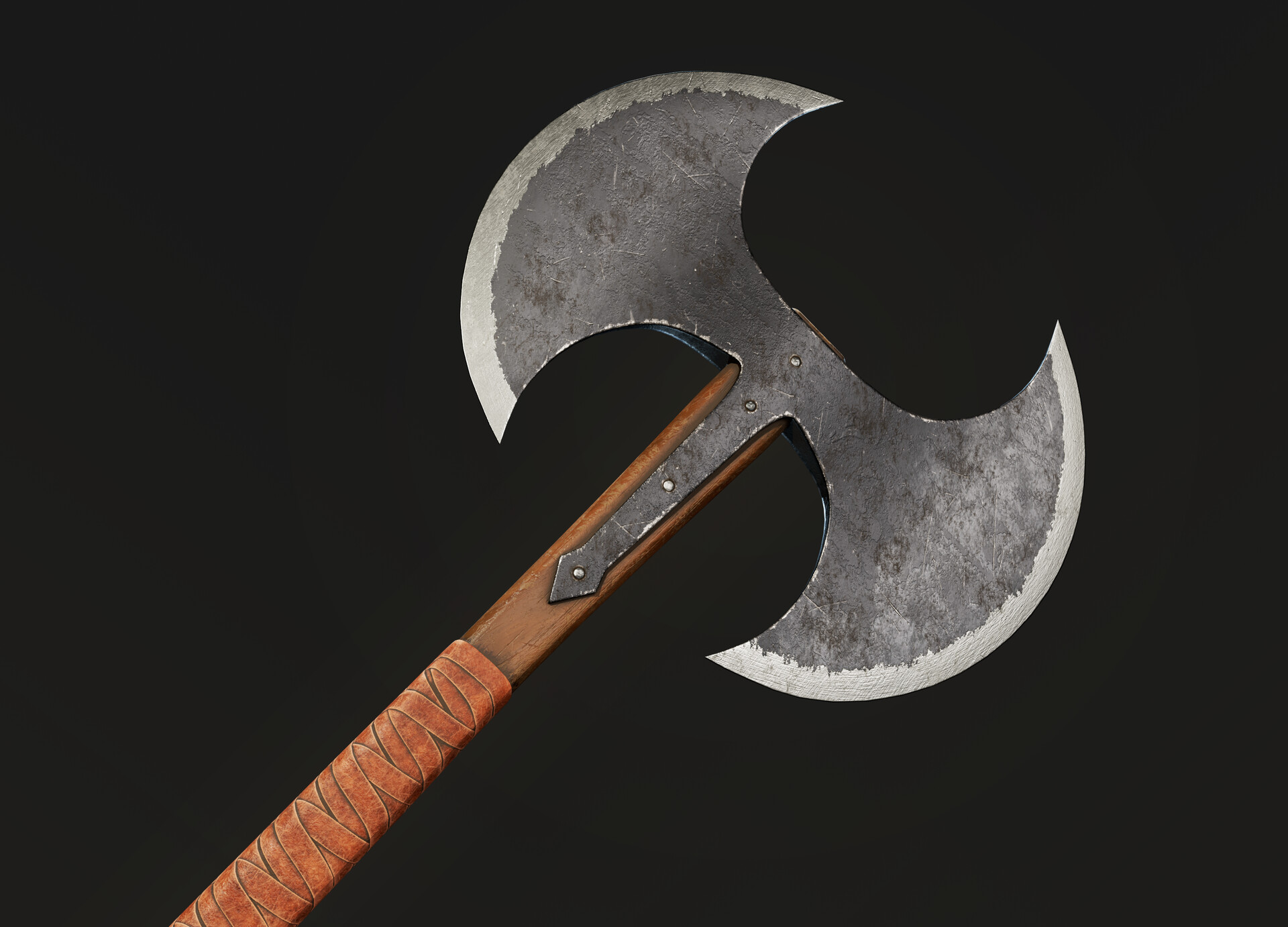ArtStation - Double-Headed Battle Axe