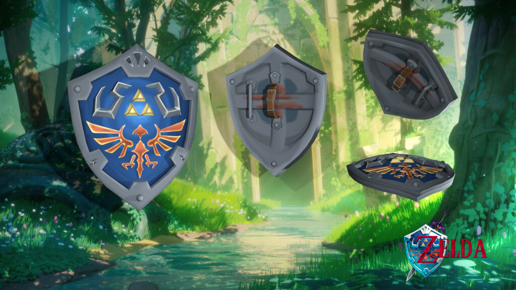 ArtStation - Legend of Zelda painting and textureing college work