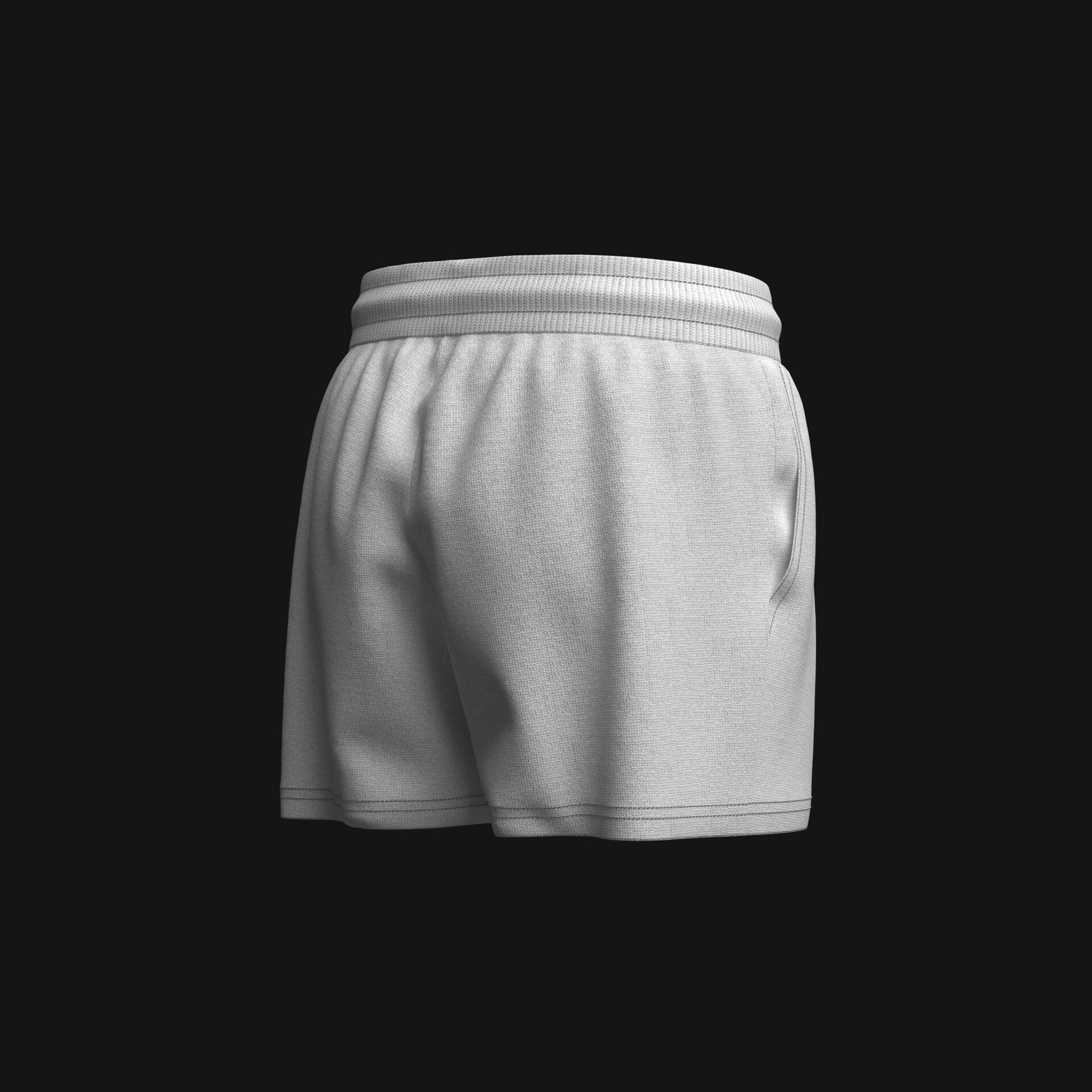 Shabdpd - Men's Ribbed Shorts 3d Model