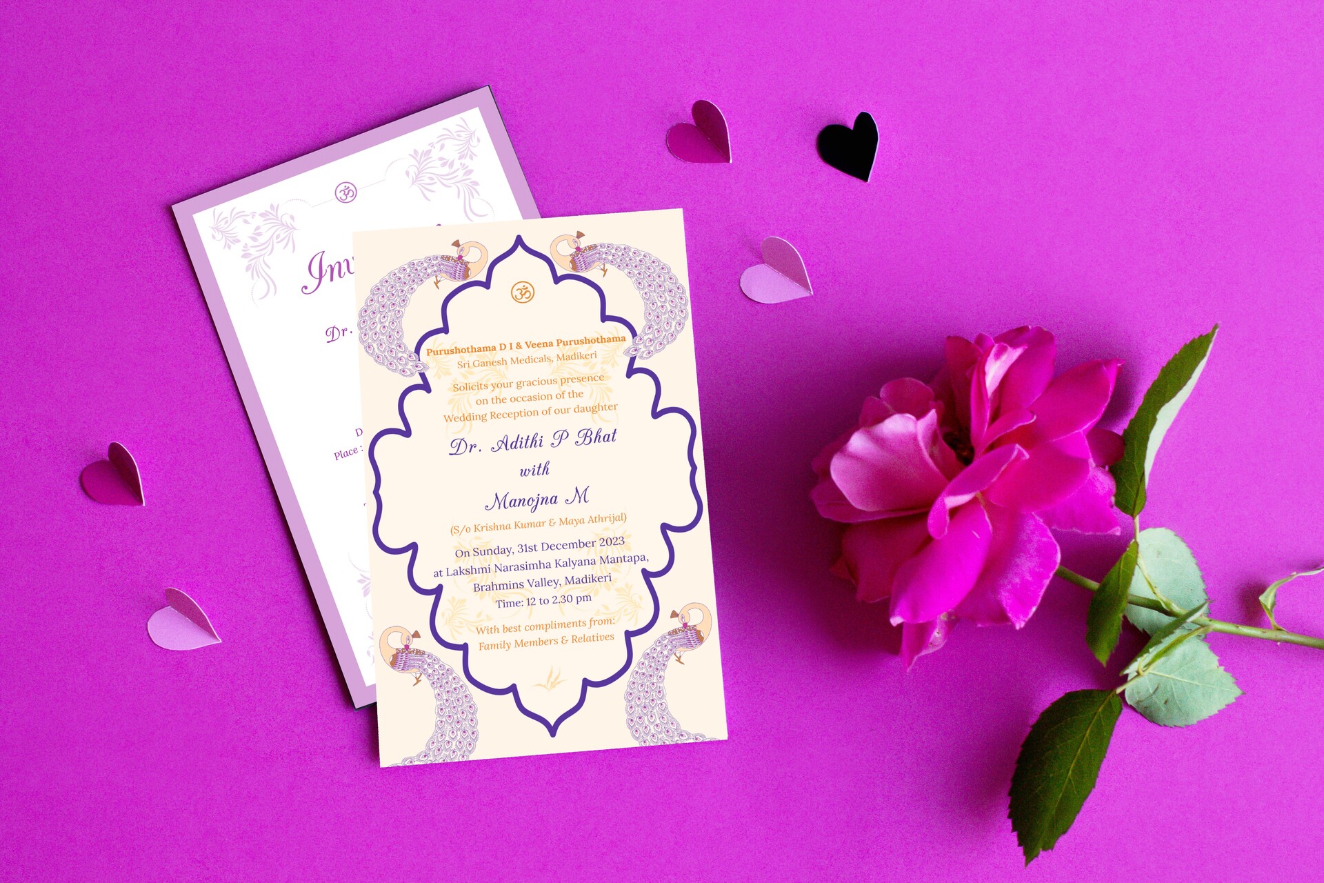ArtStation - Wedding Personal Invitation Design