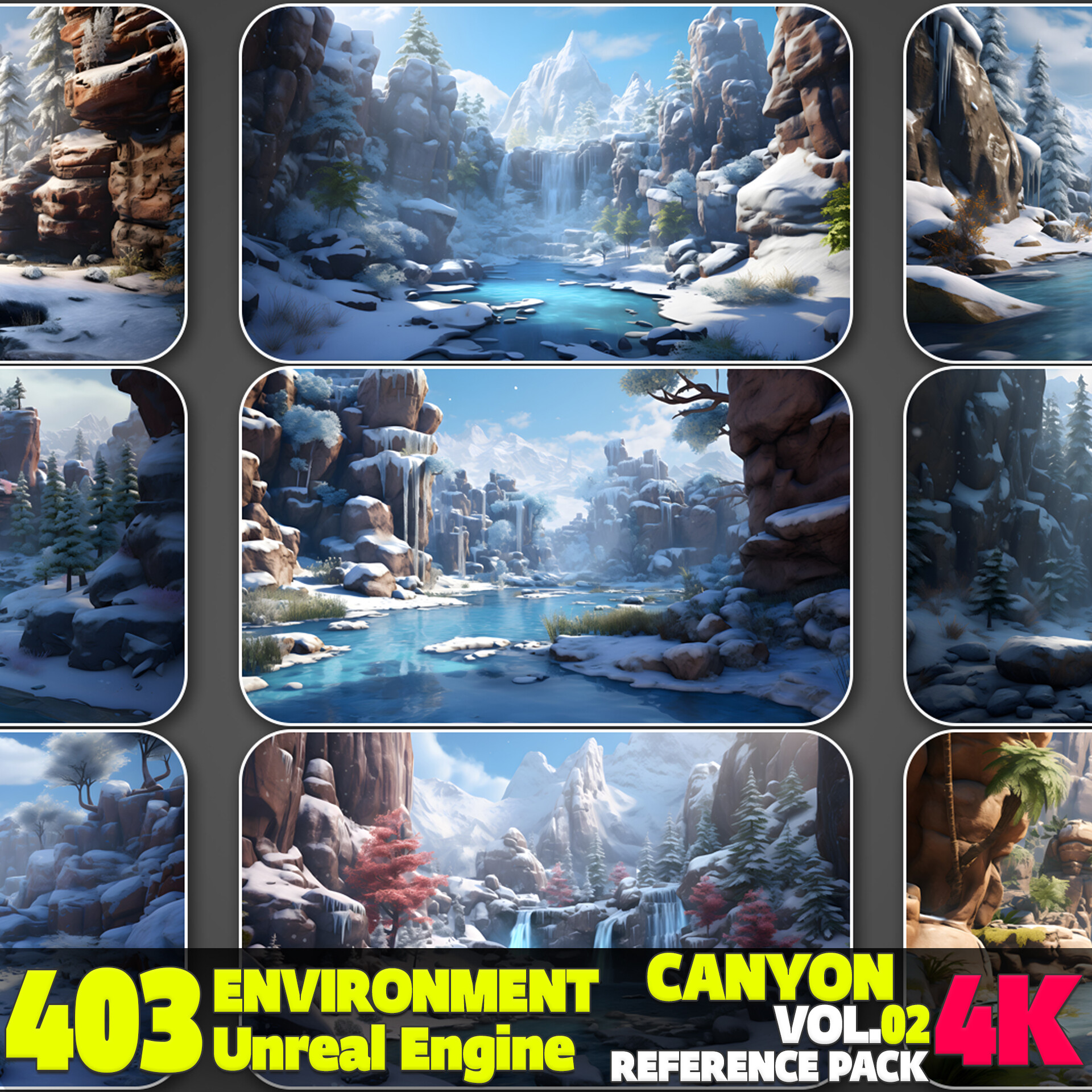 ArtStation - 403 4K Canyon Environment Reference Pack Vol.02