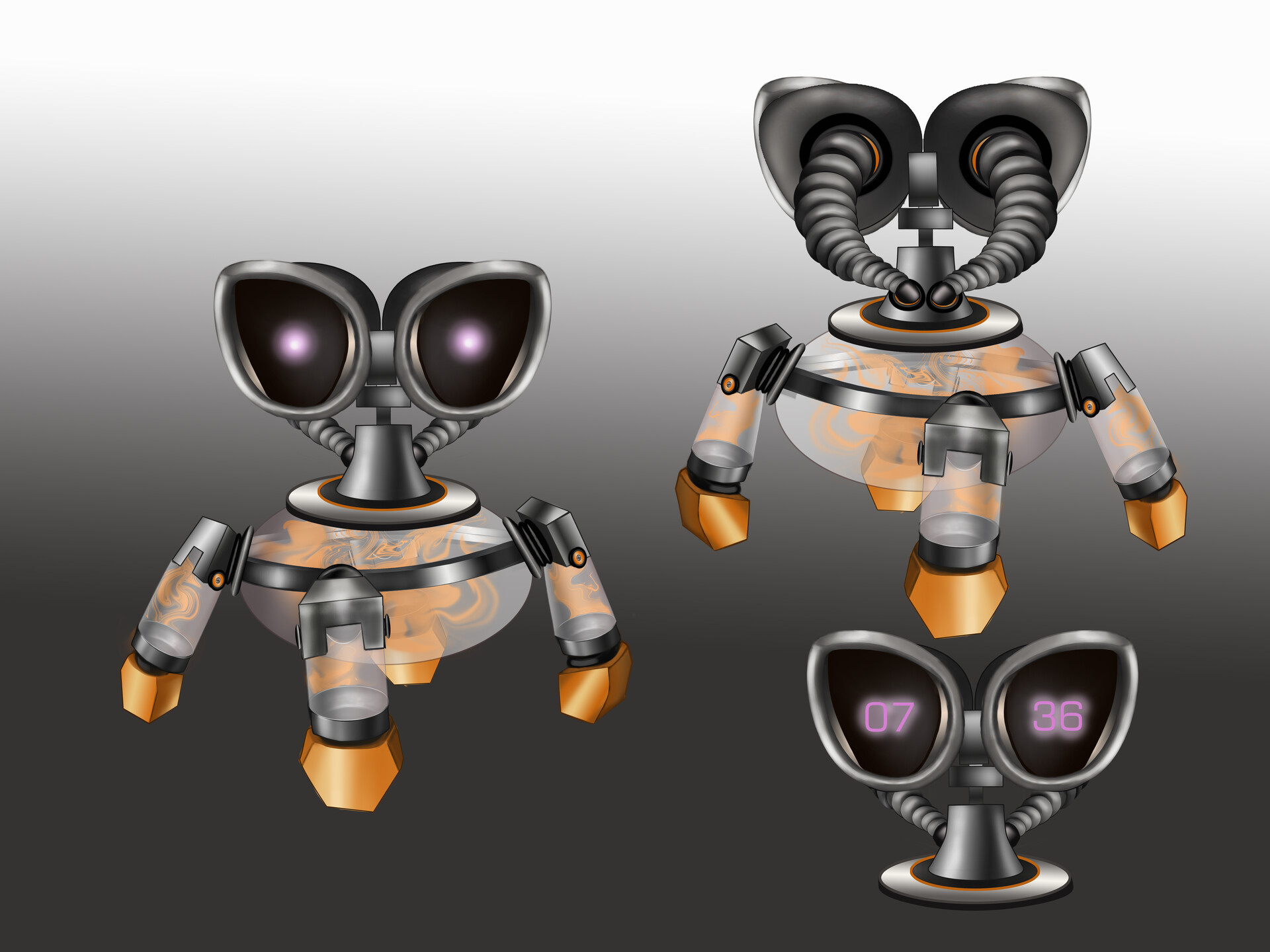 ArtStation - Clock robot