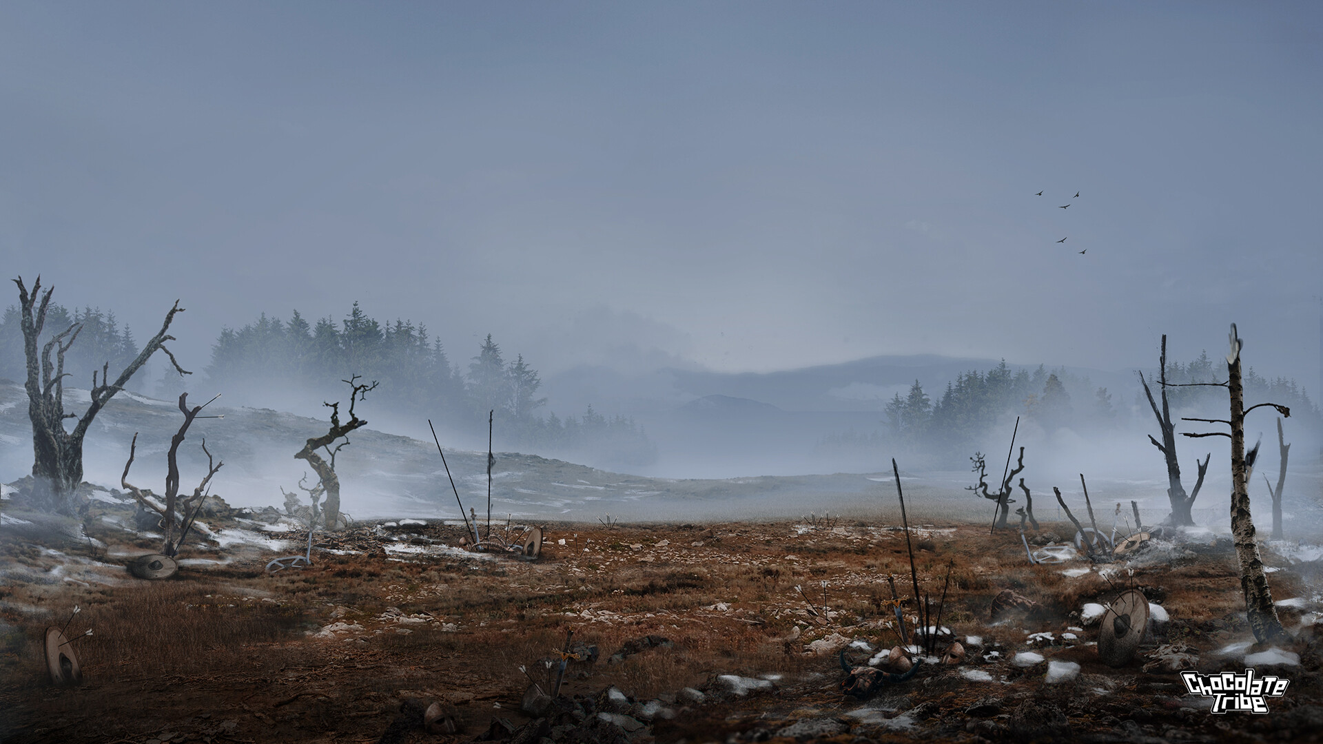 ArtStation - Viking Battle Background Concept