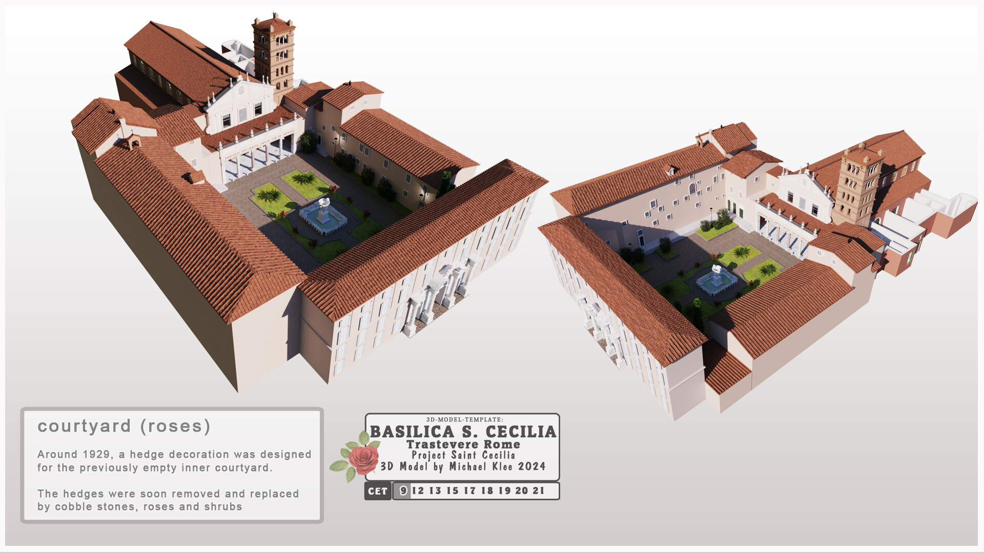 Michael Klee - Basilica Santa Cecilia in Trastevere Rome - Courtyard ...