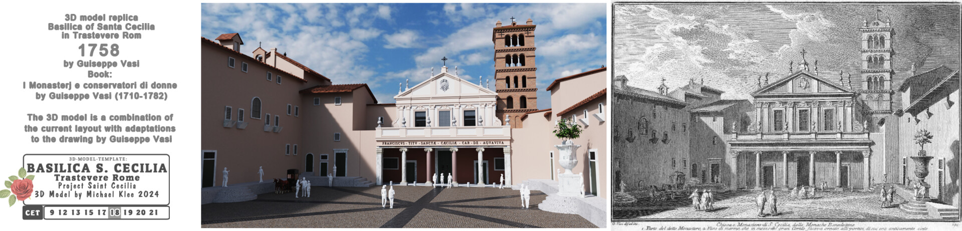 Michael Klee - Basilica Santa Cecilia in Trastevere Rome - Courtyard ...