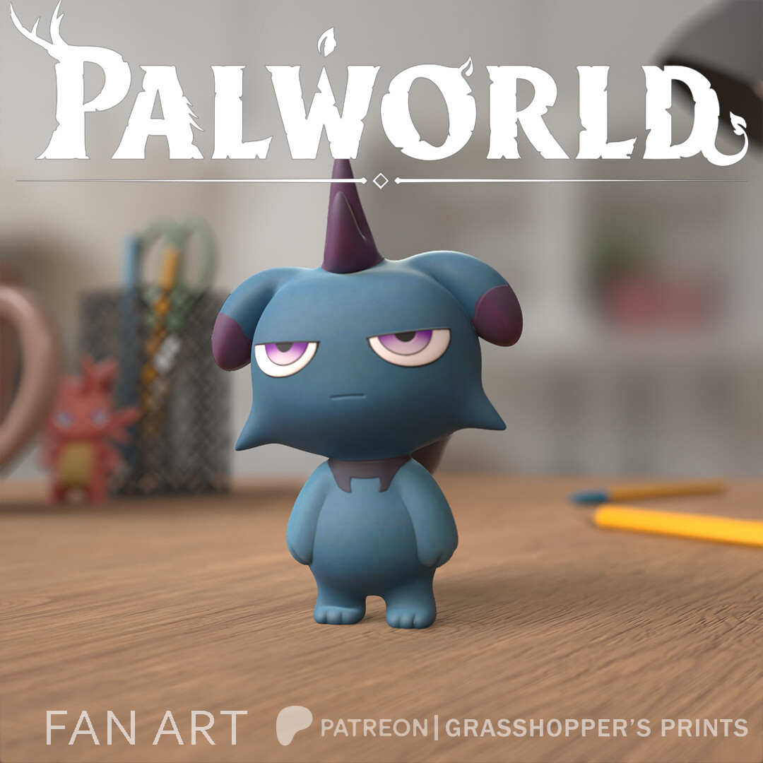 ArtStation - Palworld #17 Depresso pal fanart