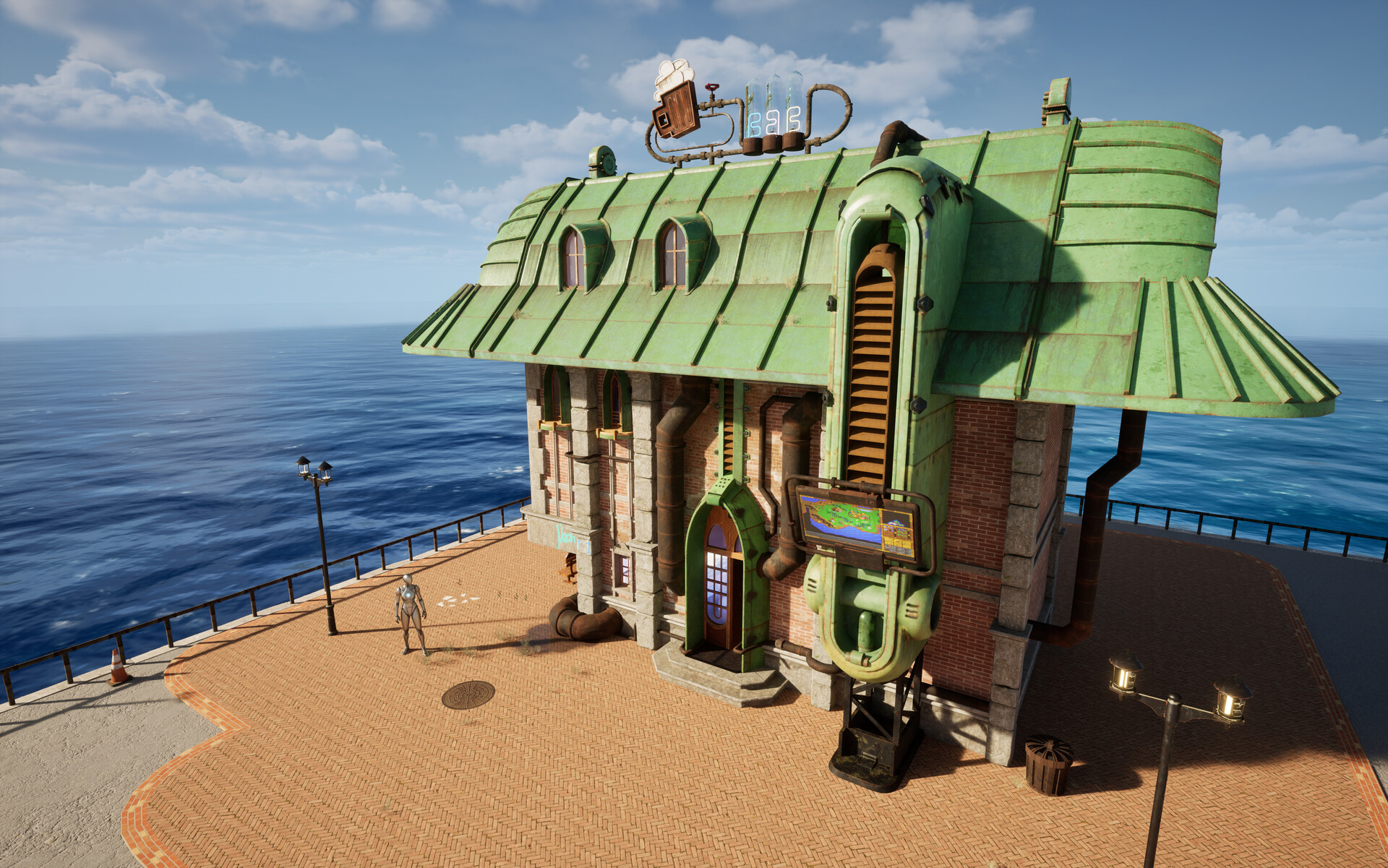 ArtStation - steampunk bar