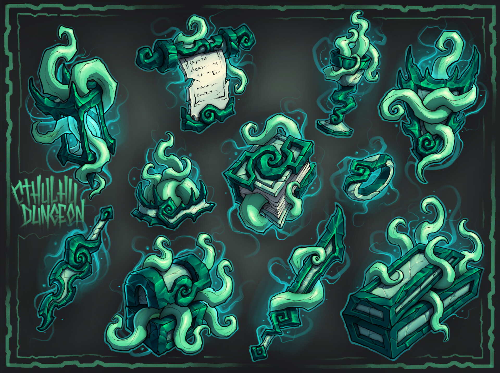ArtStation - Cthulhu Dungeon Props