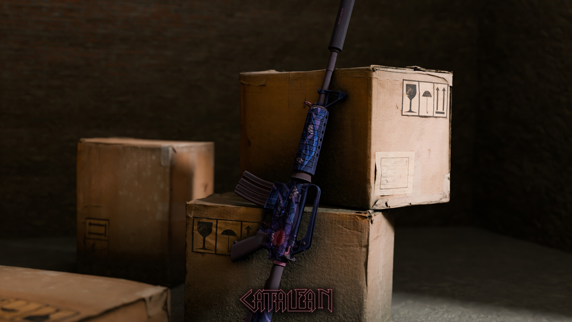 ArtStation - M4A1-S | Black Lotus