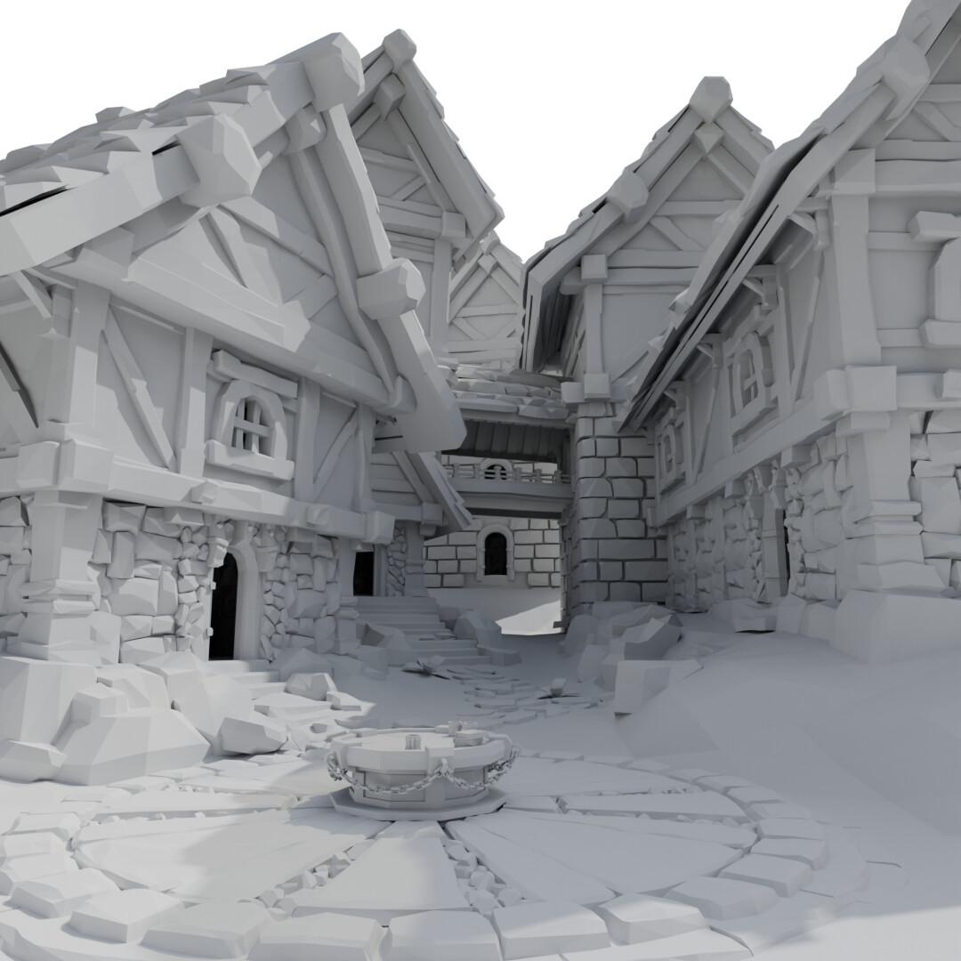 ArtStation - (Work Commision 2) Siege Defender Game Projects Lobby Map