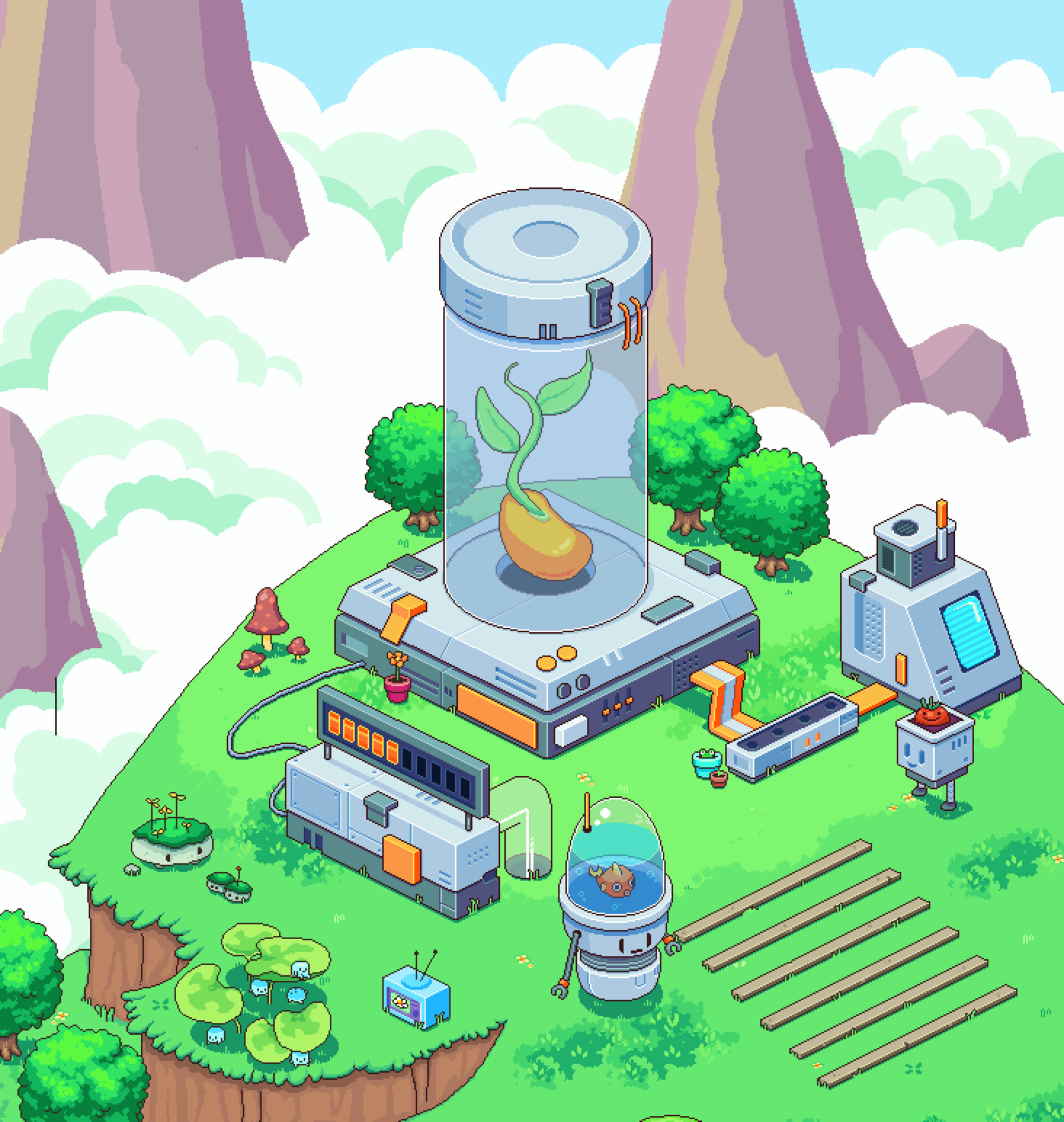 Francesca De Vivo - Isometric pixel art