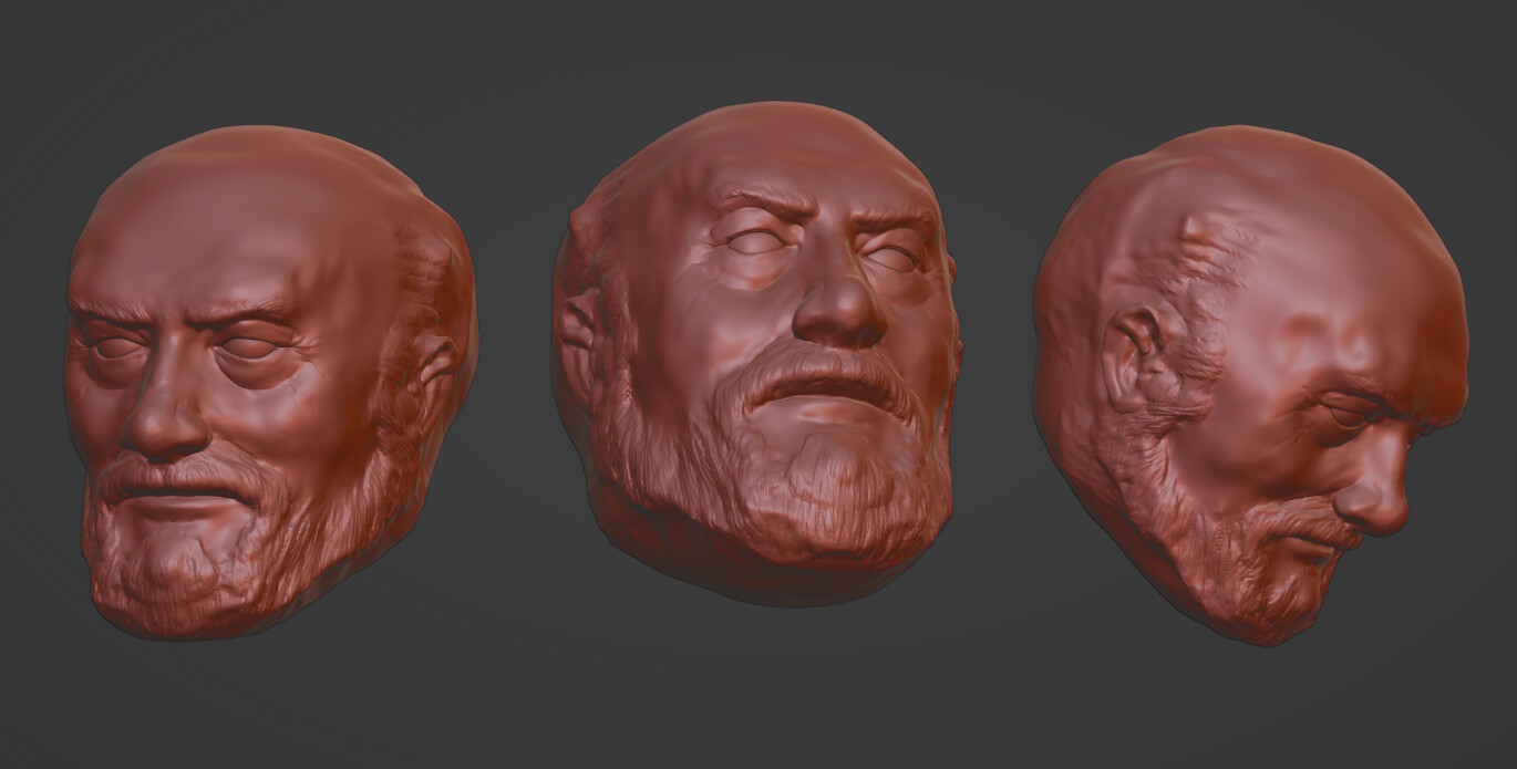 ArtStation - Head classic sculpture