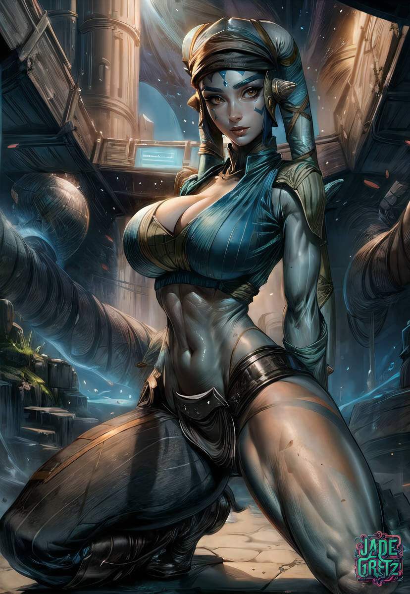 Jade Gretz - Aayla Secura: Serenity Amidst the Cosmos by Jade Gretz