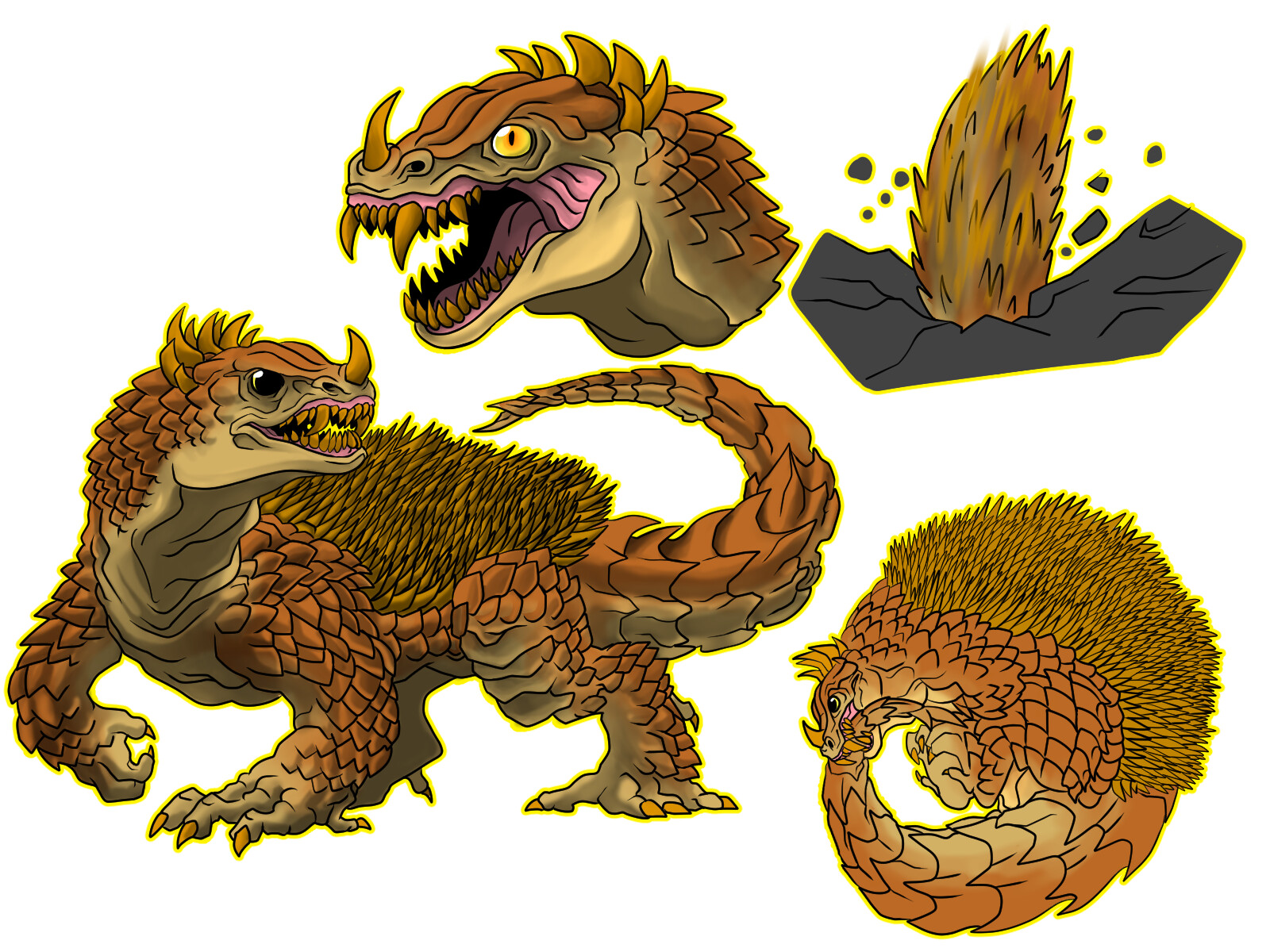 ArtStation - God's Abomination: Anguirus