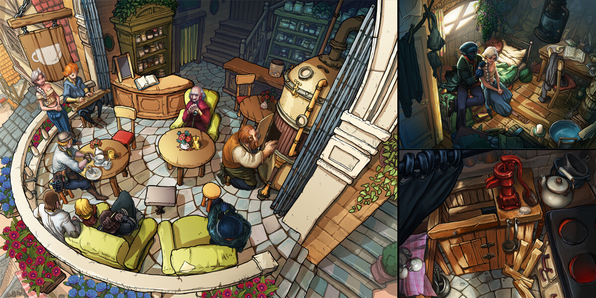 Marek Rudowski - Trader of Stories chapter 2 - game backgrounds