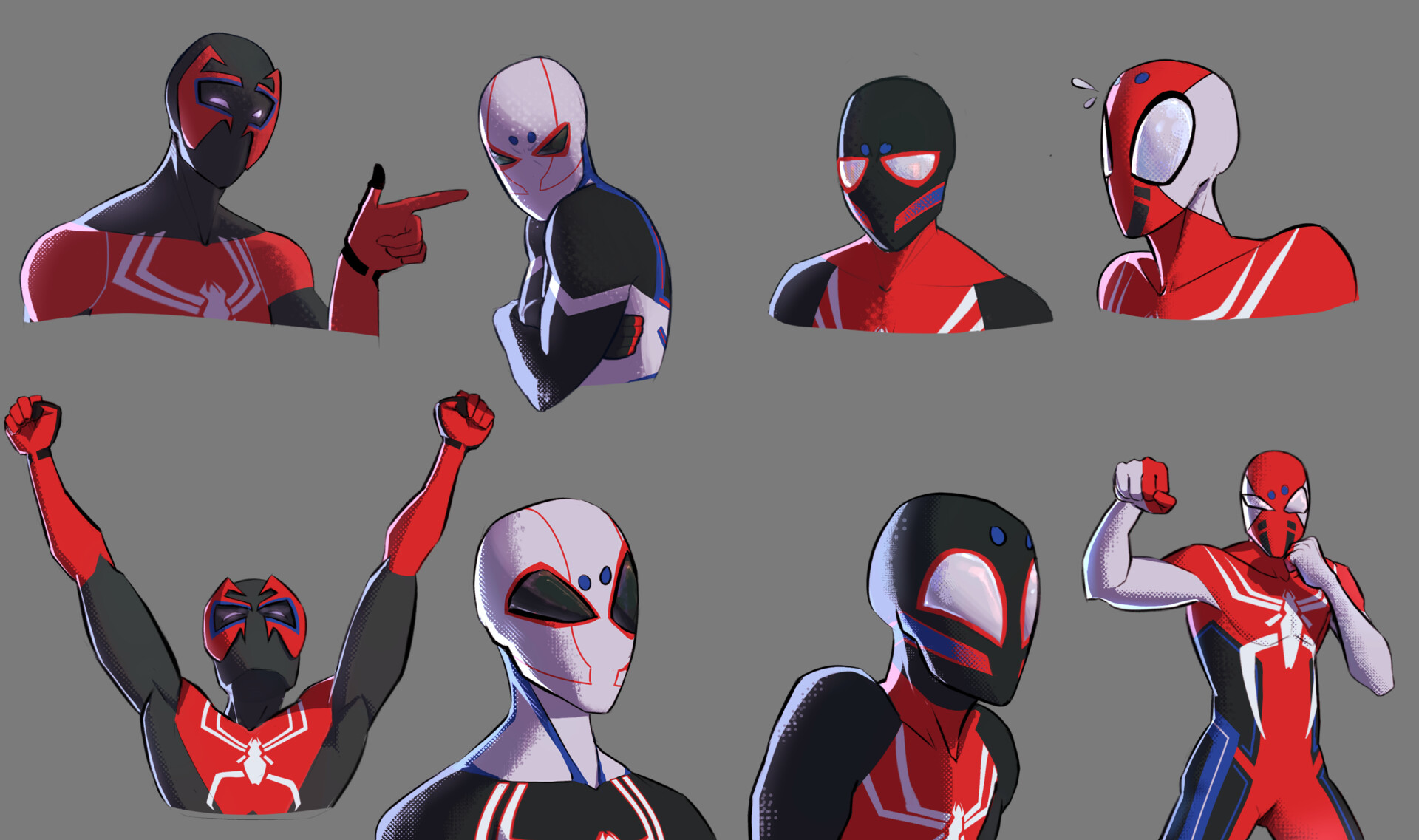 ArtStation - Spidersona expressions 3