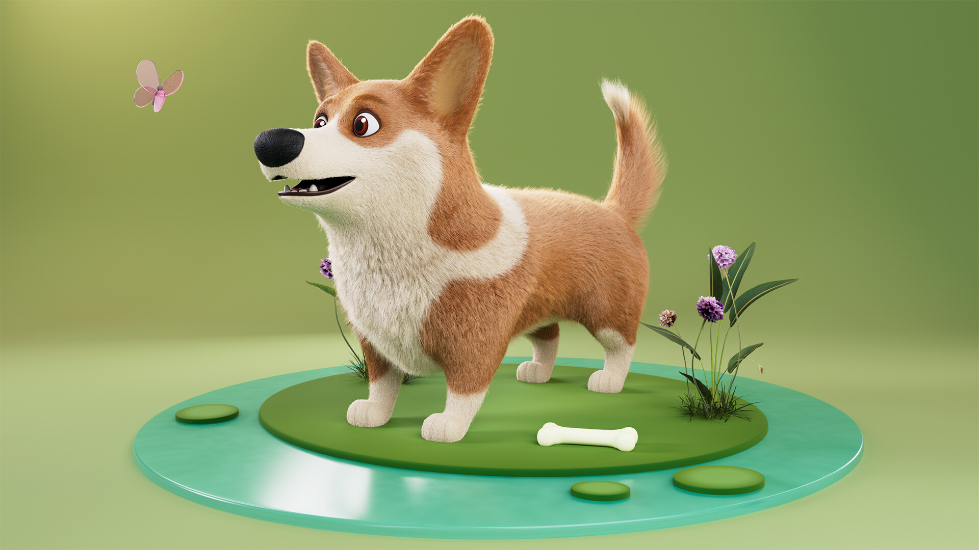 ArtStation - Douglas the Corgi
