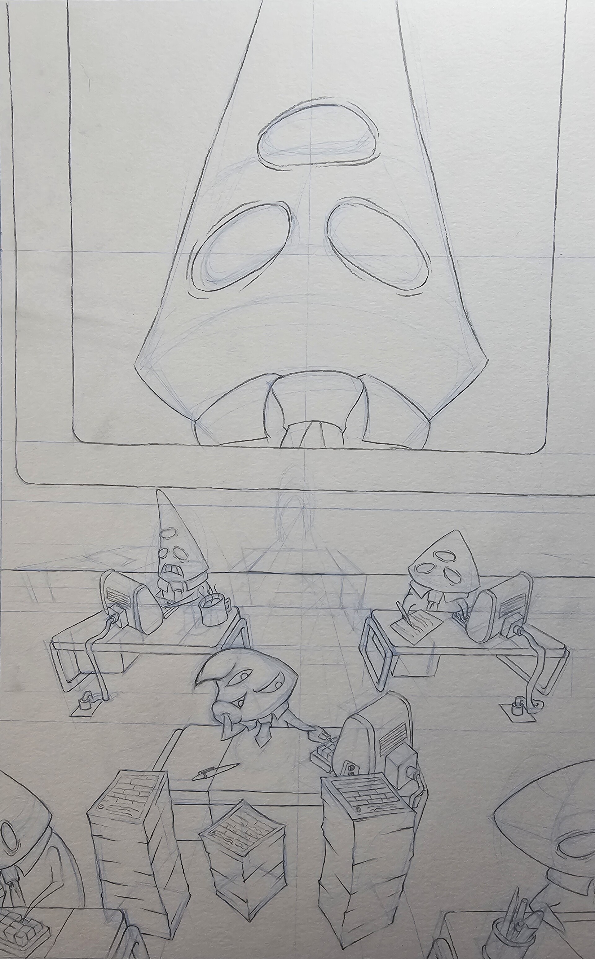 Emmanuel Necoechea - Moonla "Ticking Away" Title Illustration