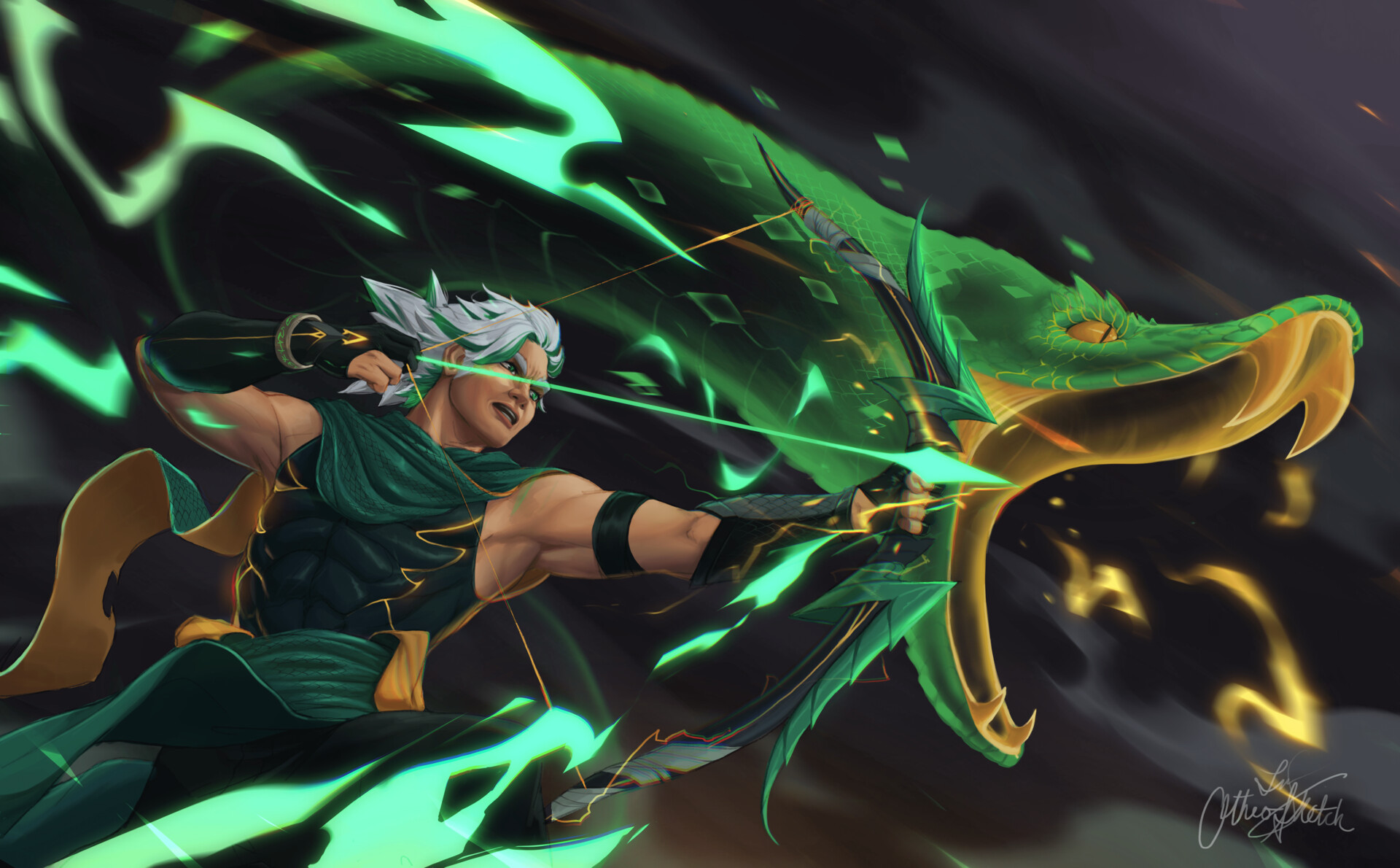 ArtStation - The Lightning Archer - Raijin Boreas