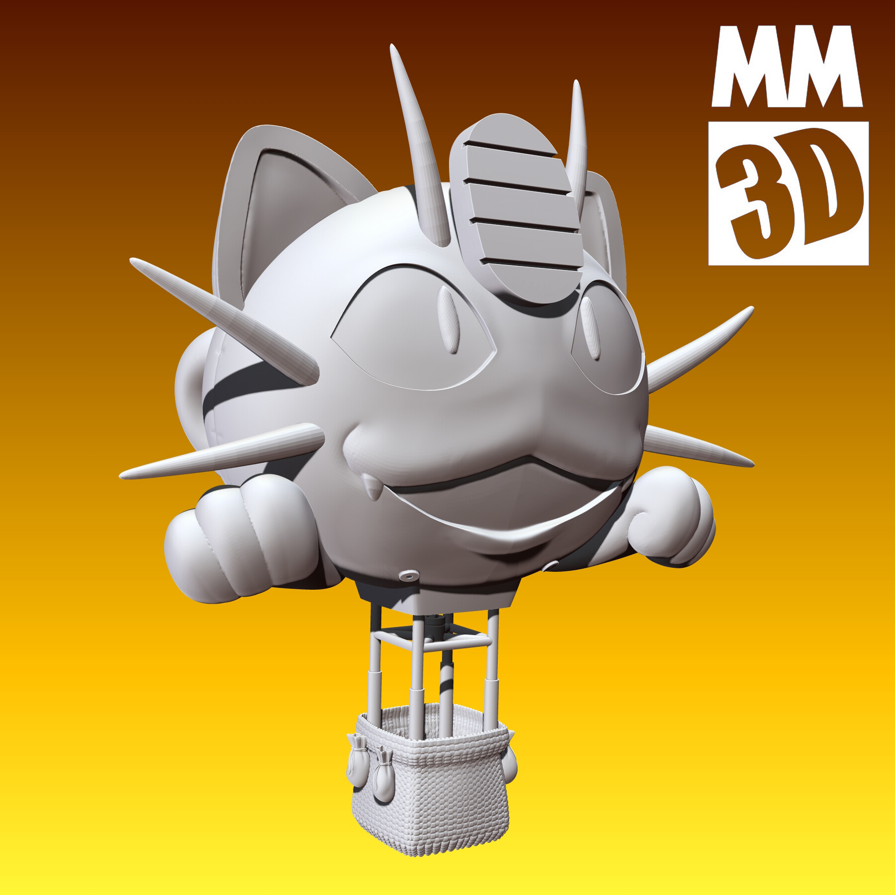 ArtStation - Team Rocket's Meowth Balloon