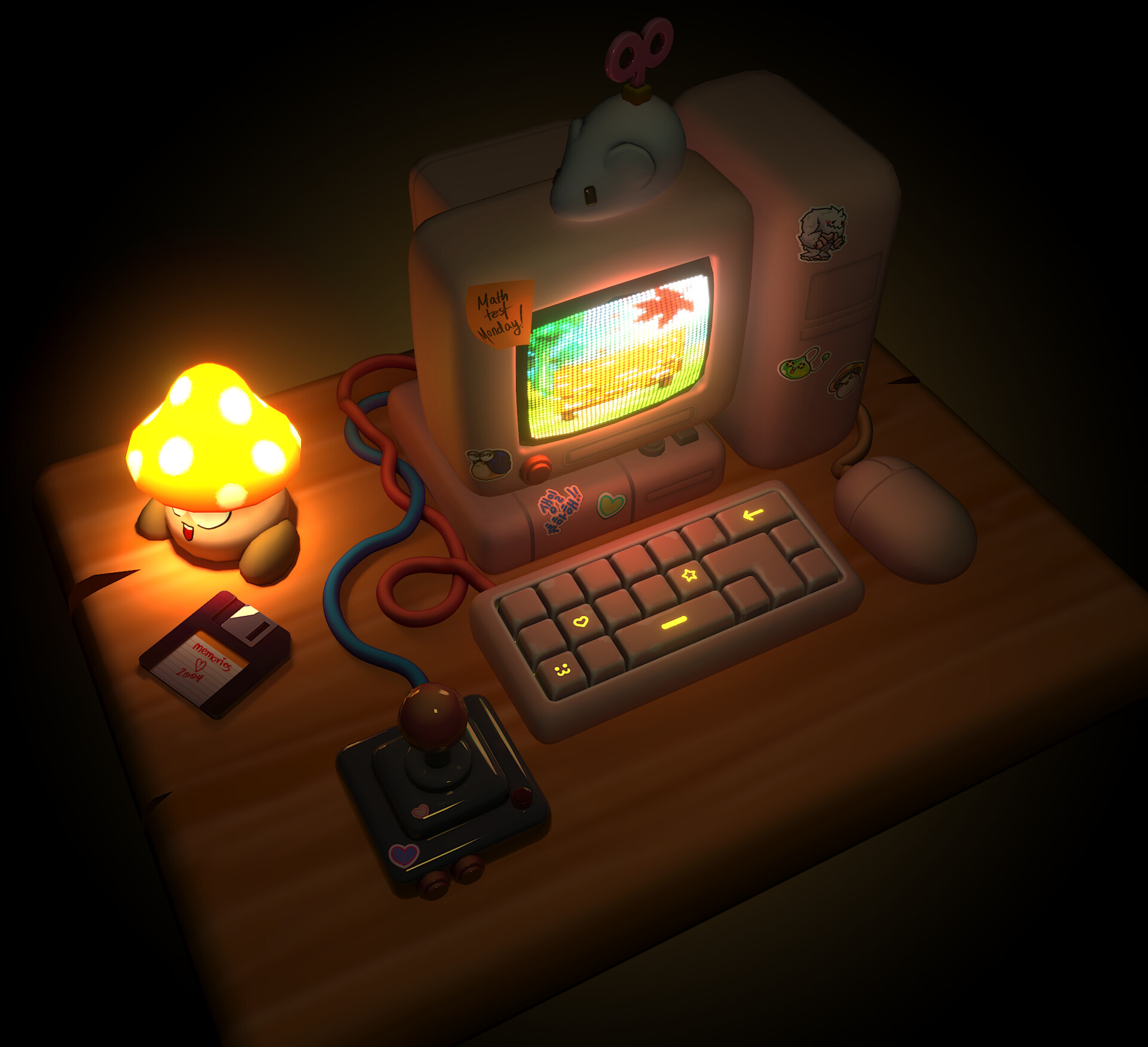 ArtStation - Retro Stylized Computer