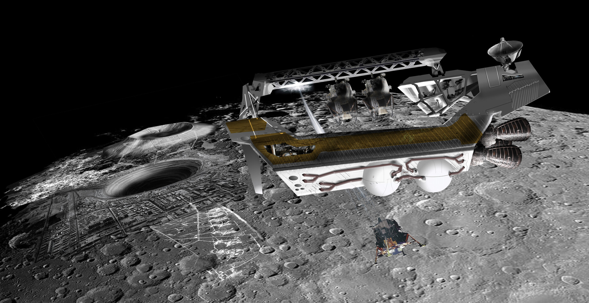 ArtStation - Moon lander deployment