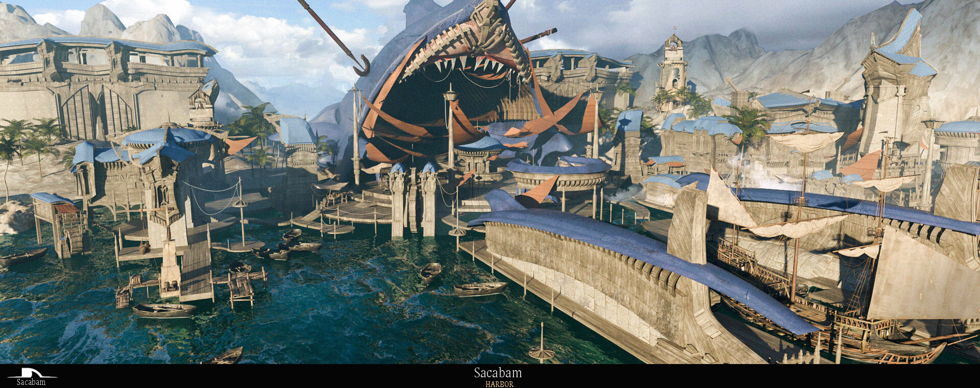 ArtStation - Sacabam harbor