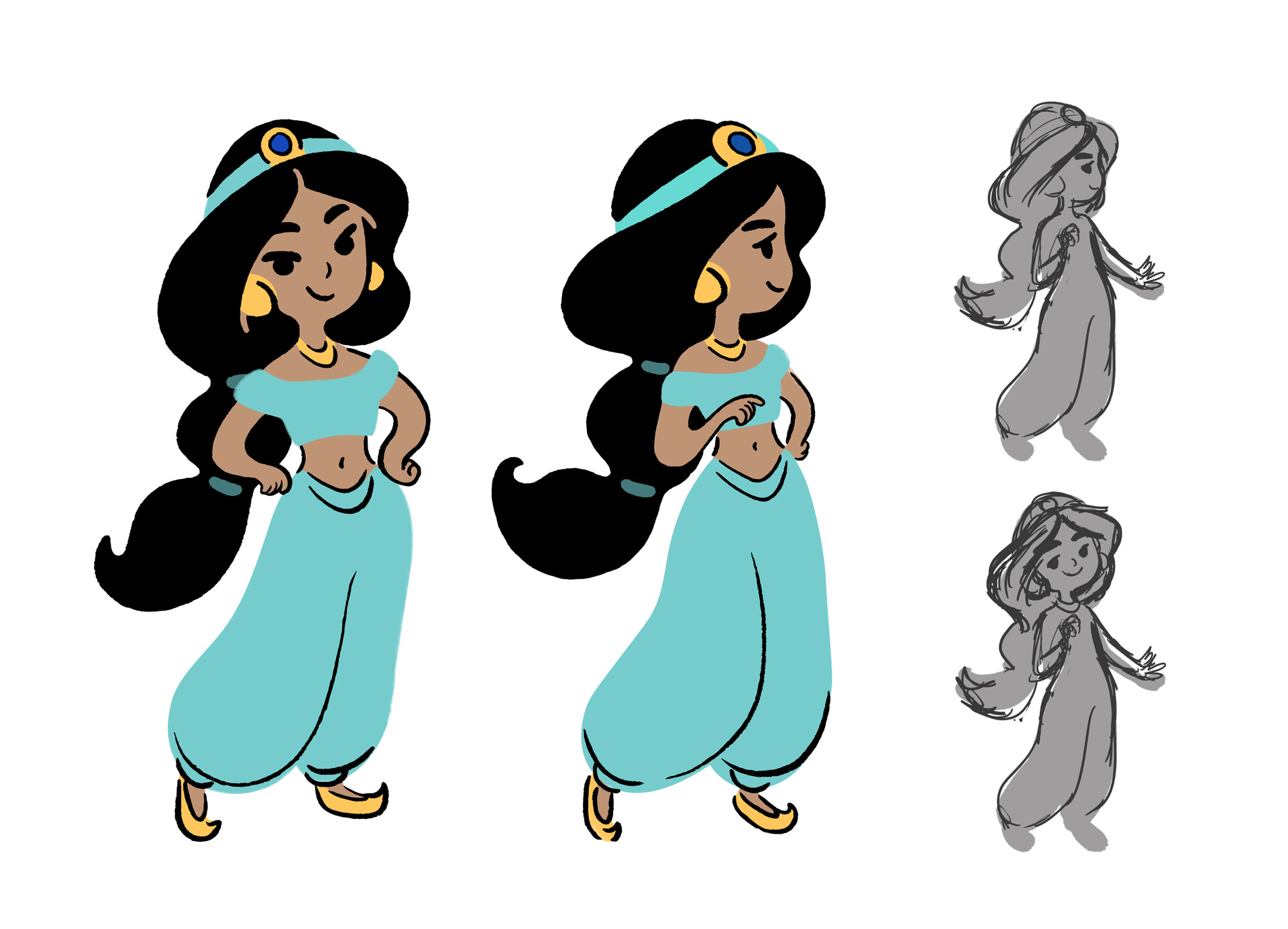 how to draw baby disney princesses