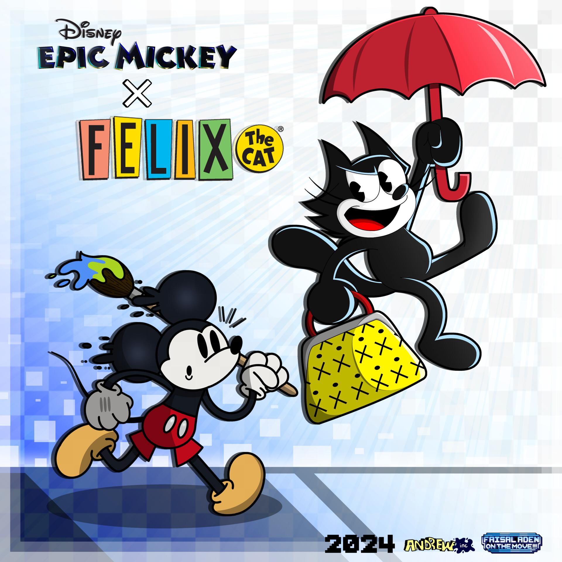 ArtStation - Epic Monkey and Felix the Cat - Art Collab