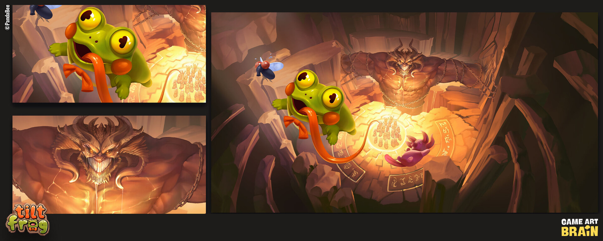 Game Art Brain - Creation & Consulting - Tilt Frog - Marketing Illustration