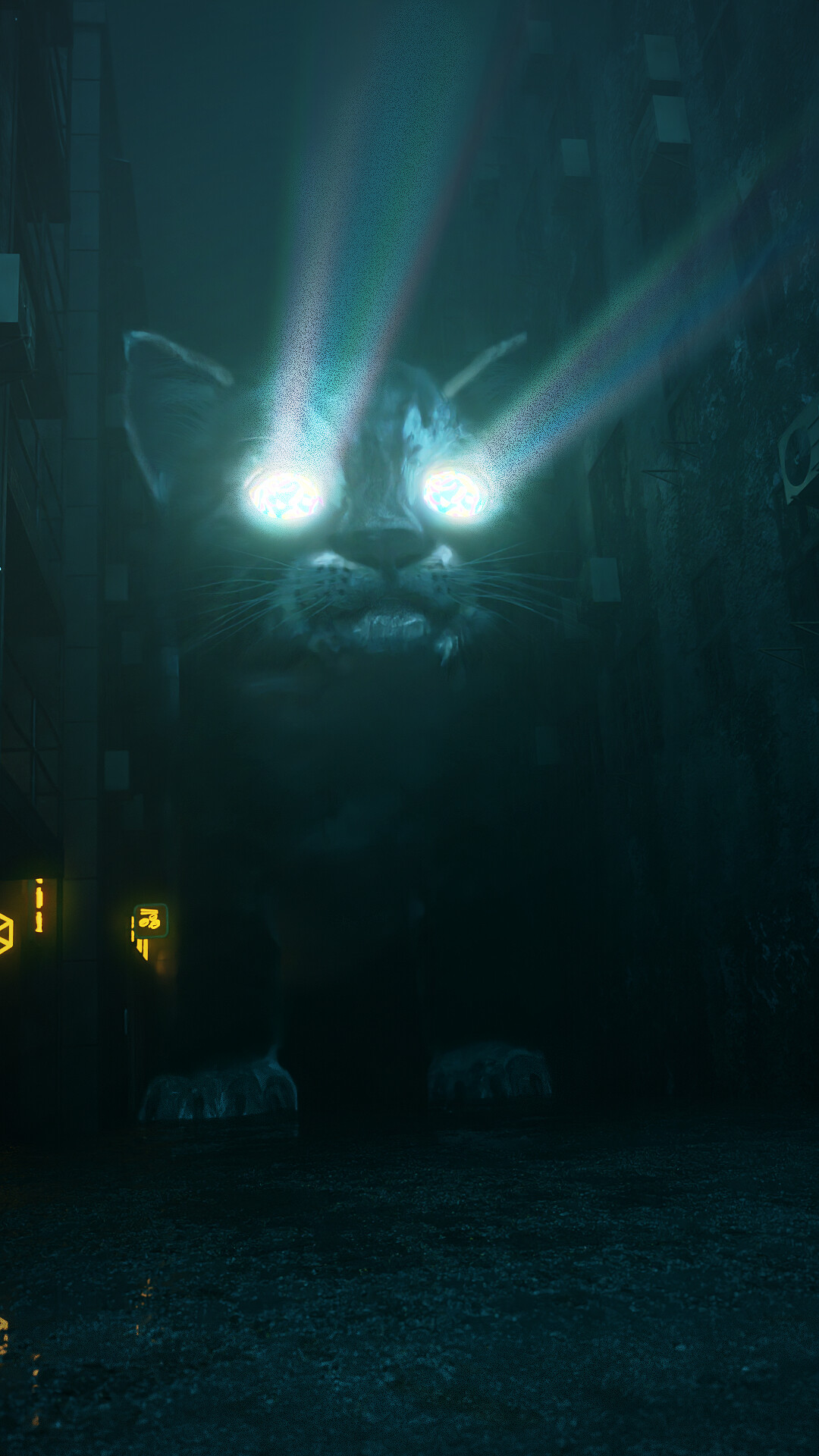 ArtStation - CyberCat Invasion - Blender composition