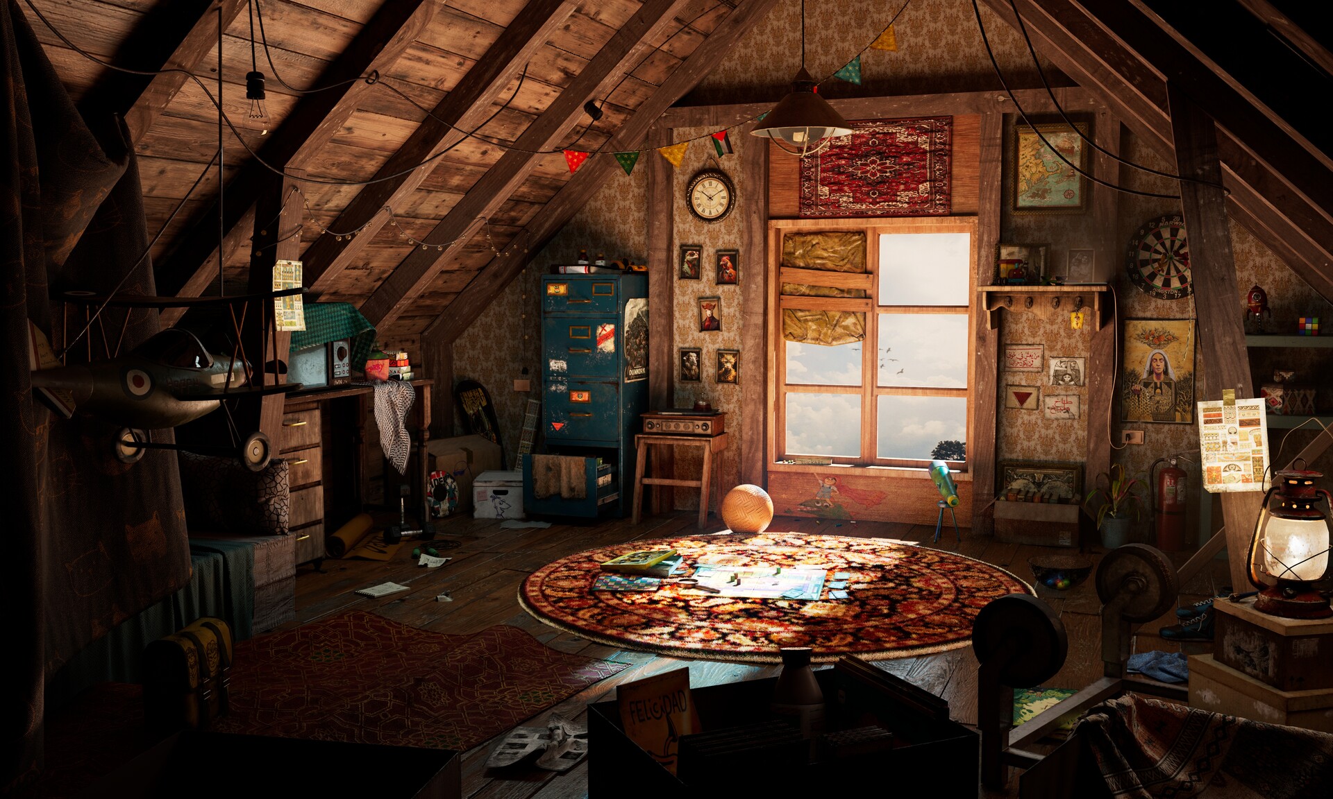 ArtStation - Attic Room