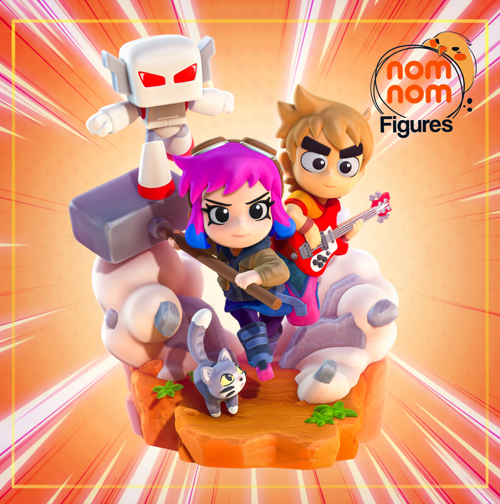 NomNom Figures - Chibi Ramona Flowers - Scott Pilgrim Takes Off