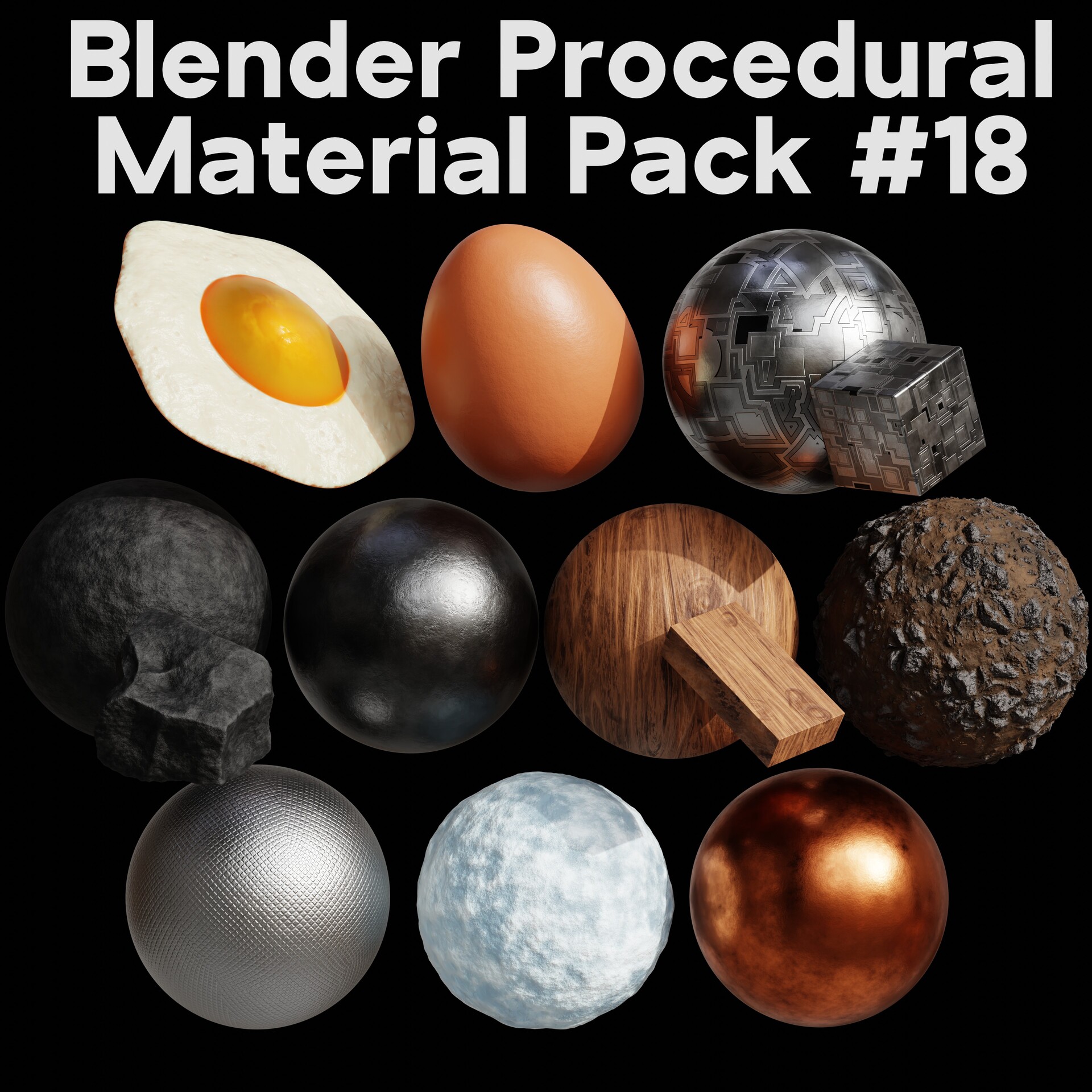 Ryan King - Blender Procedural Material Pack #18