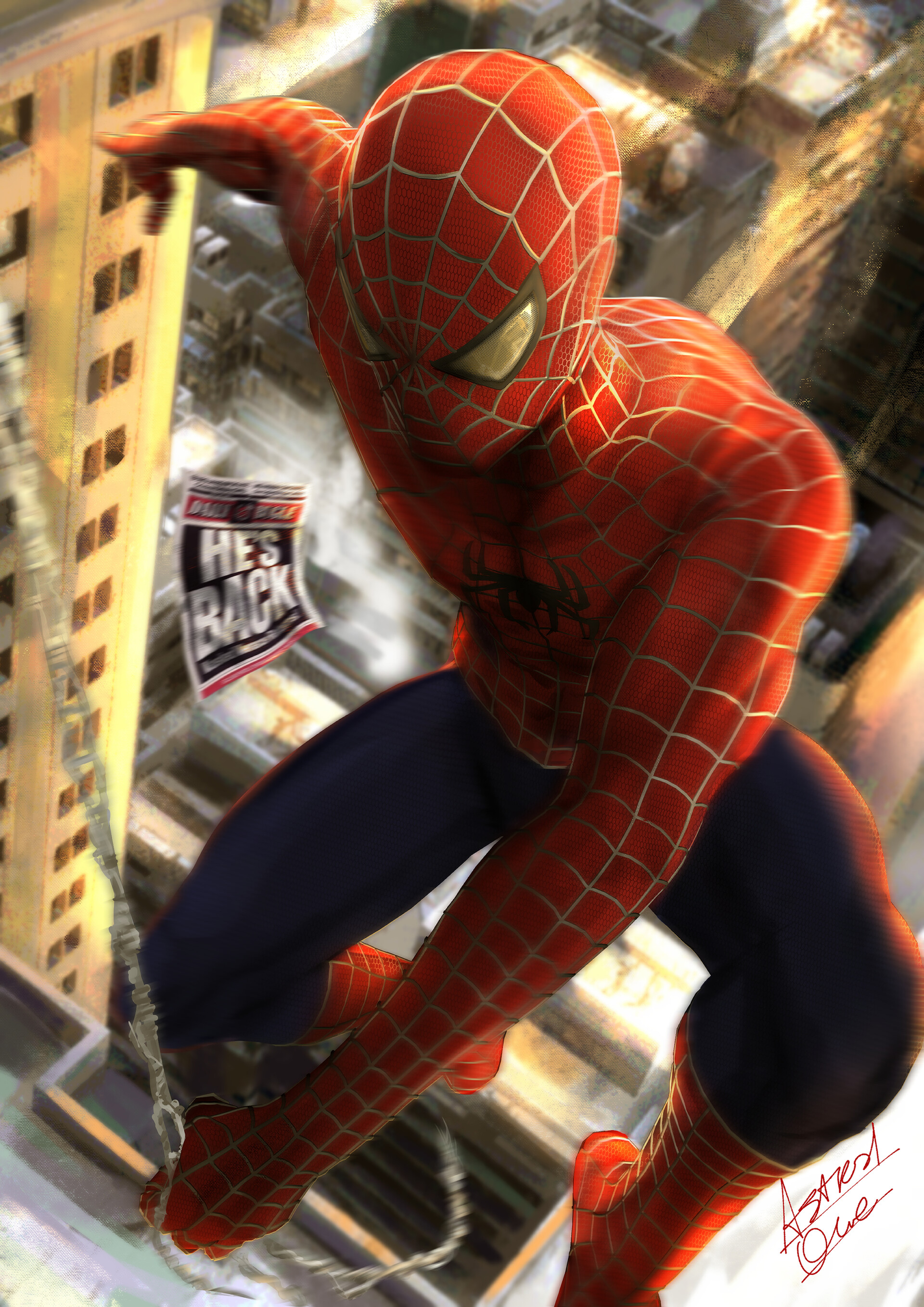 ArtStation - Spider-man 2002- Illustration- Astral_ONE