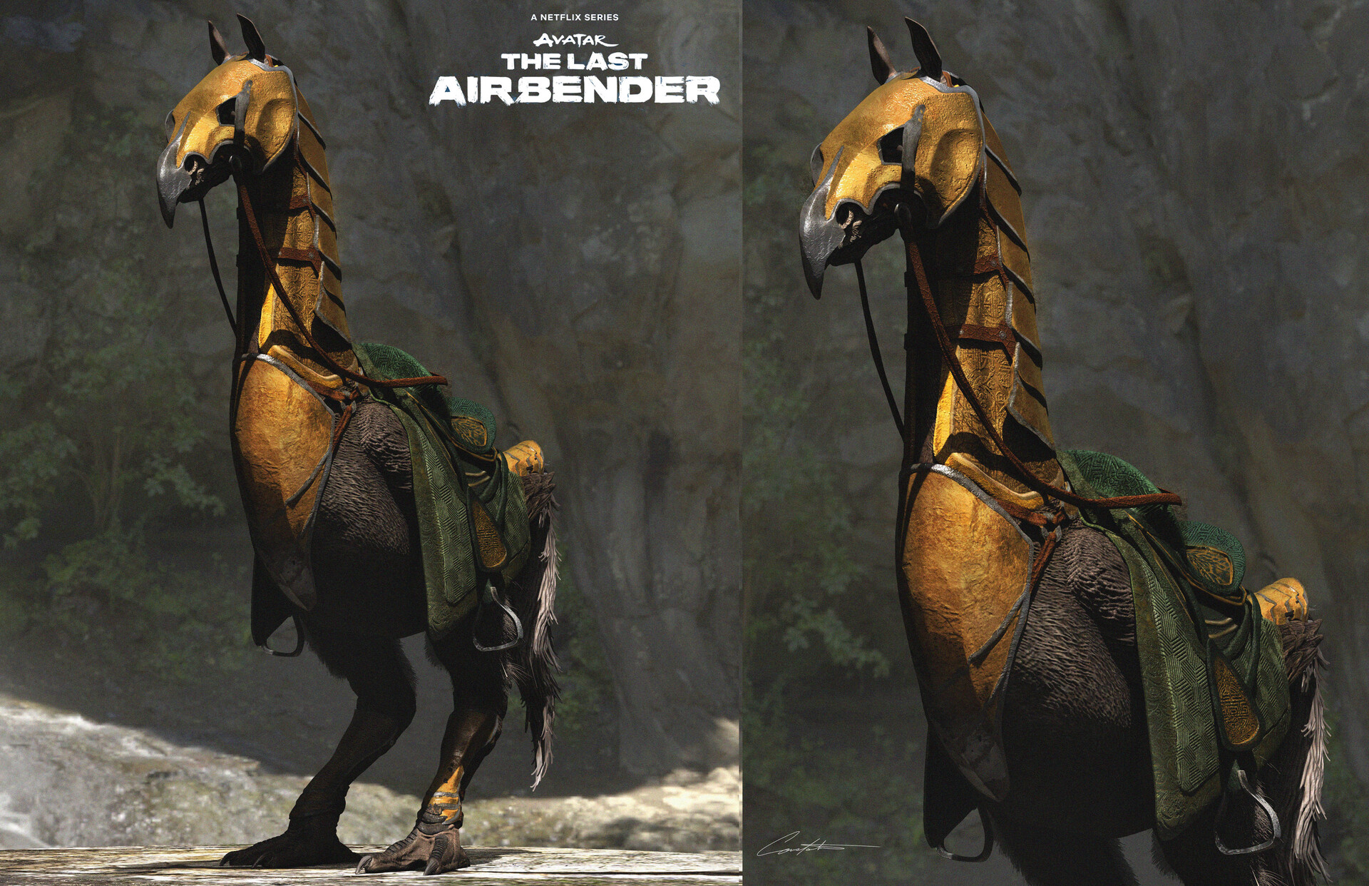 ArtStation - Netflix Avatar the Last Airbender "Ostrich Horse" with armor