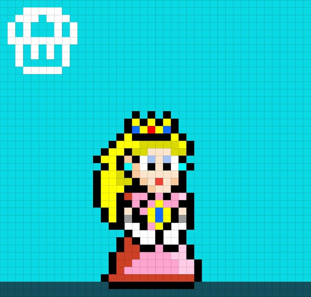Easy Pixel Art Mario How To Draw Mario Pixel Art Really Easy Drawing