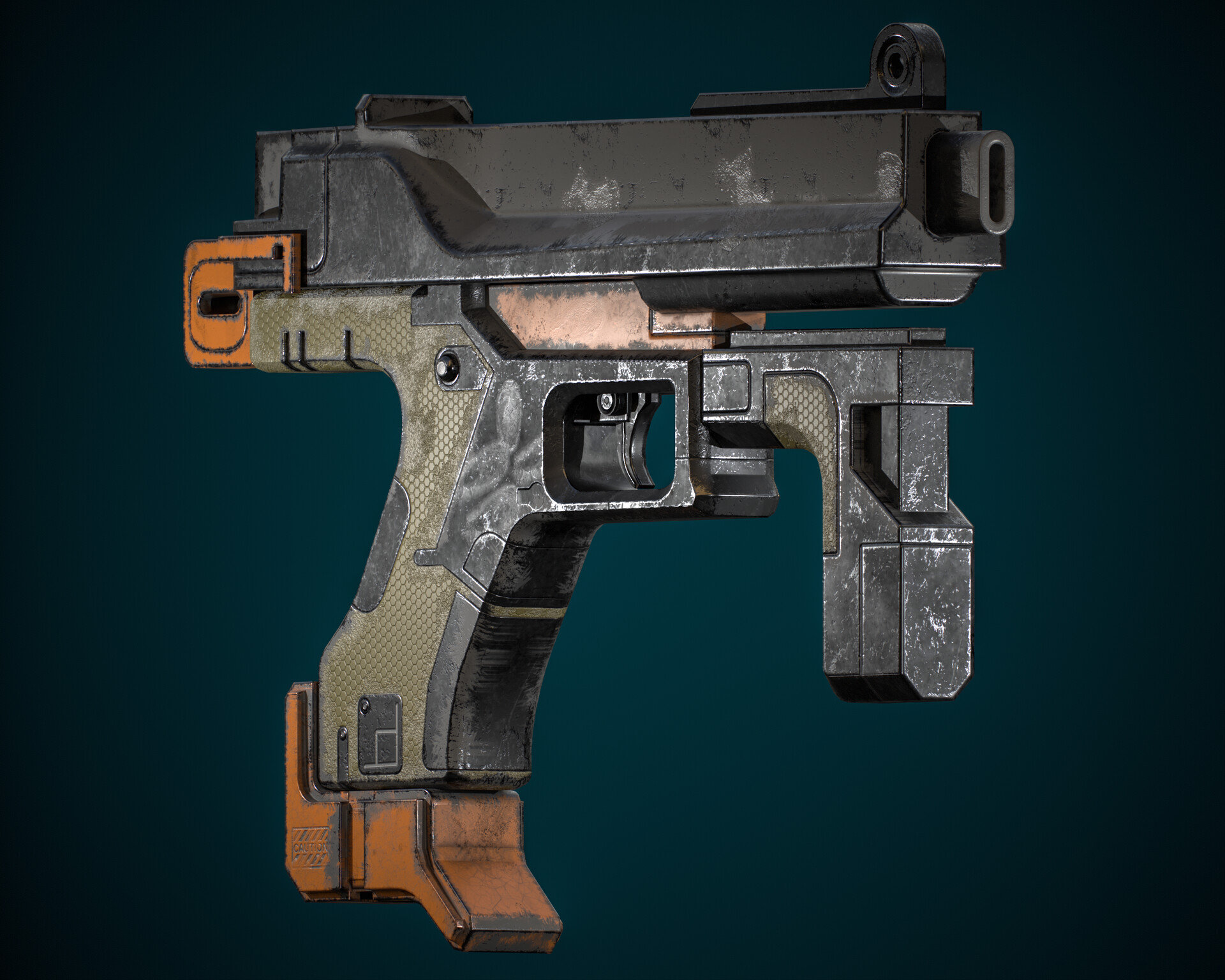 ArtStation - 3d hard surface gun asset