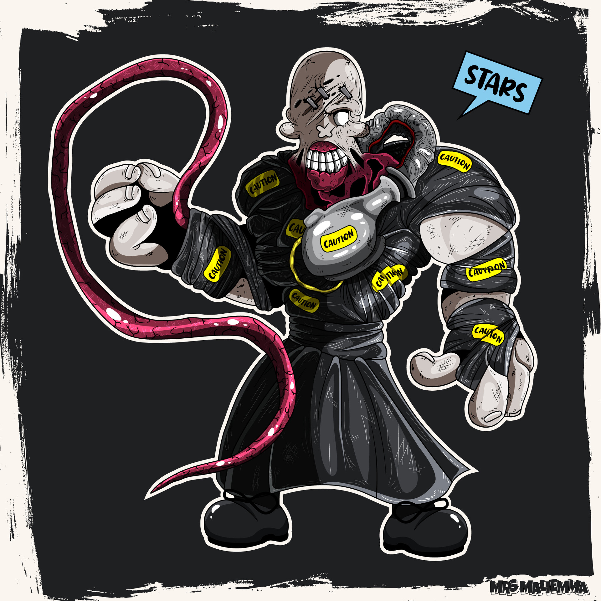 Nemesis Resident Evil Drawings Resident Evil Nemesis STARS Resident