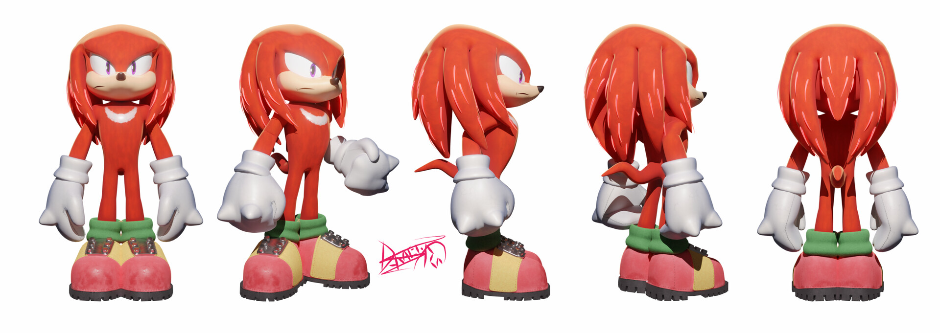 ArtStation - Knuckles 3d model