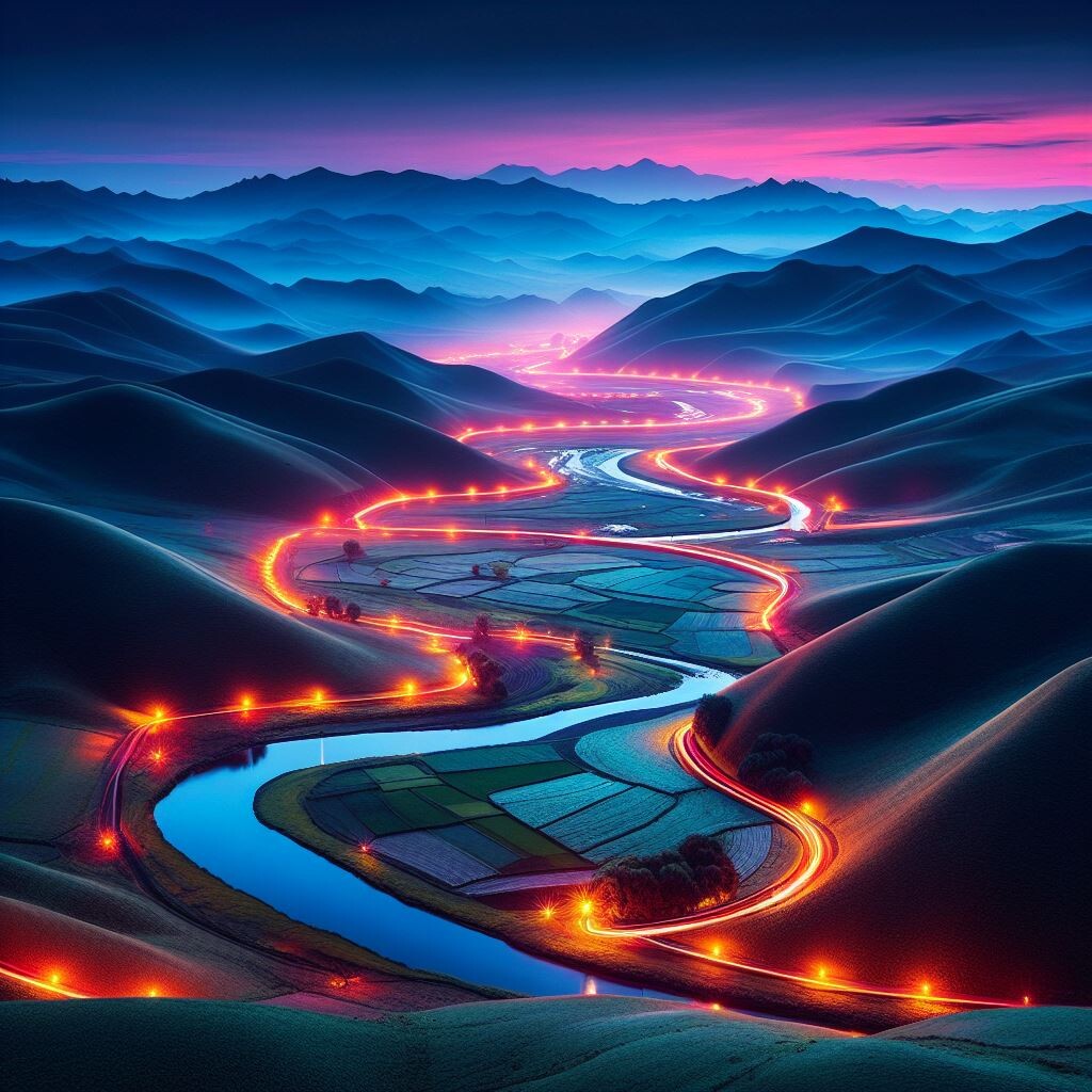 ArtStation - Home Decor - Landscape // NEON ART - Print