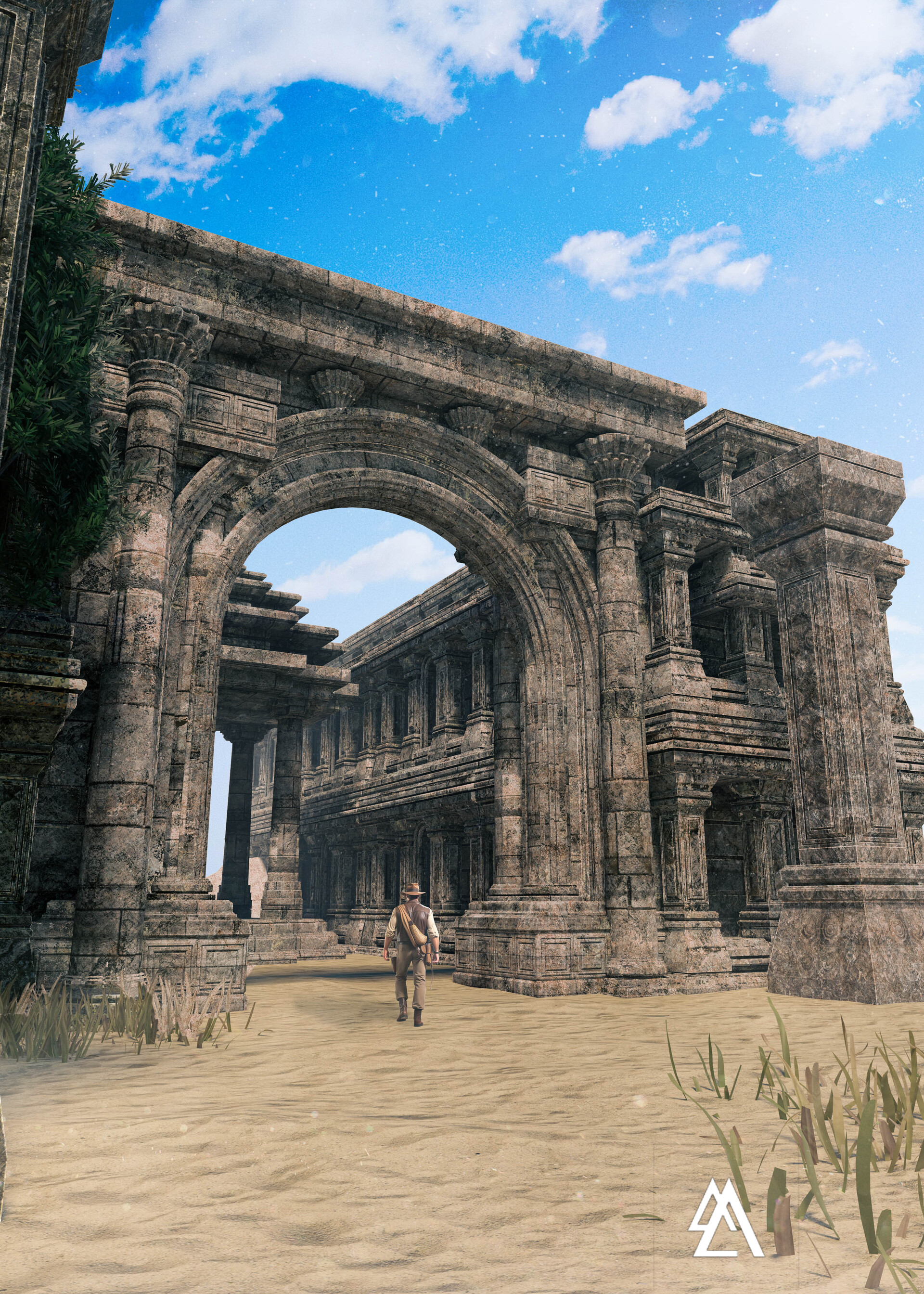 ArtStation - Exploring The Sand Ruins