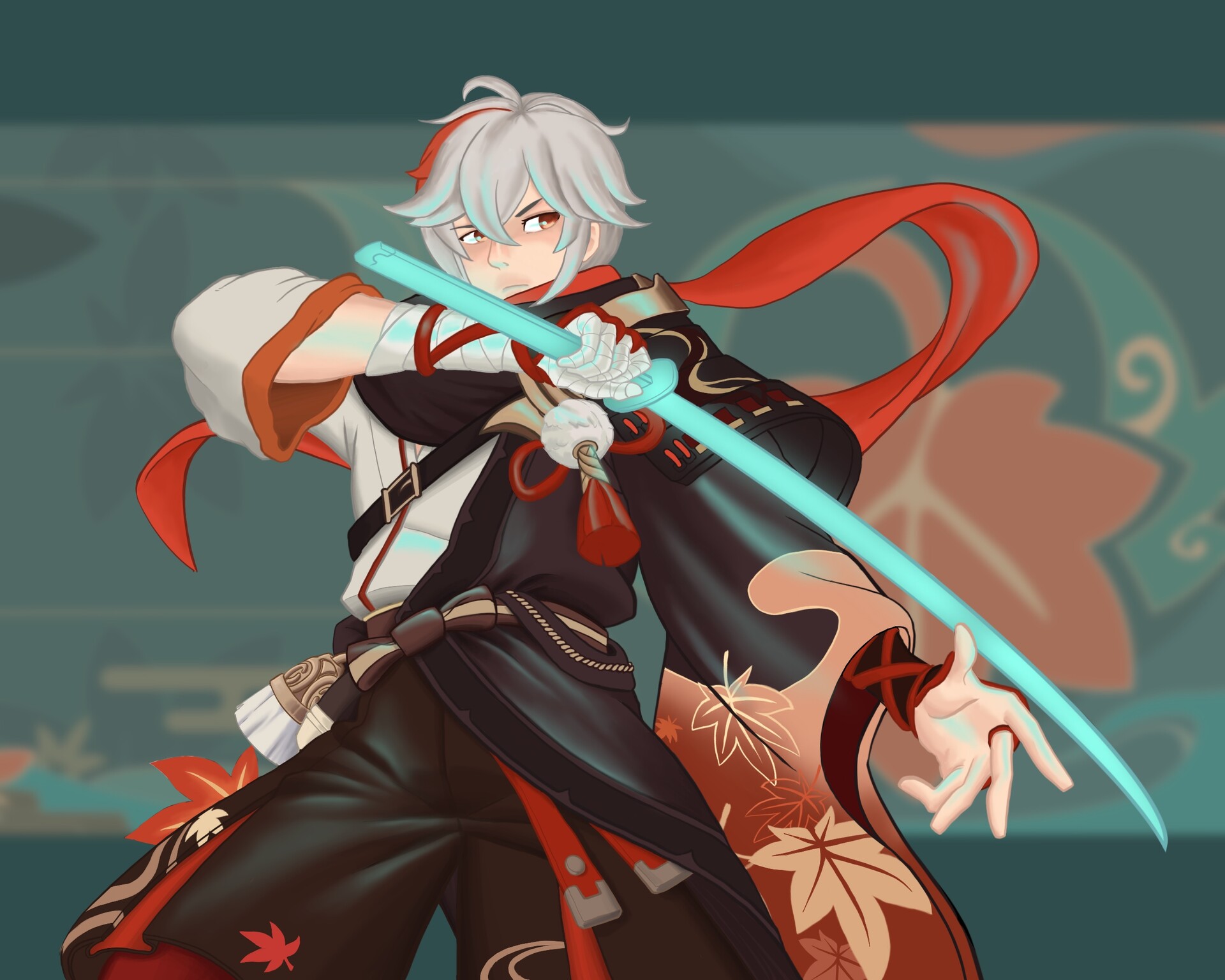 ArtStation - Kaedahara Kazuha - Genshin Impact Fan Art