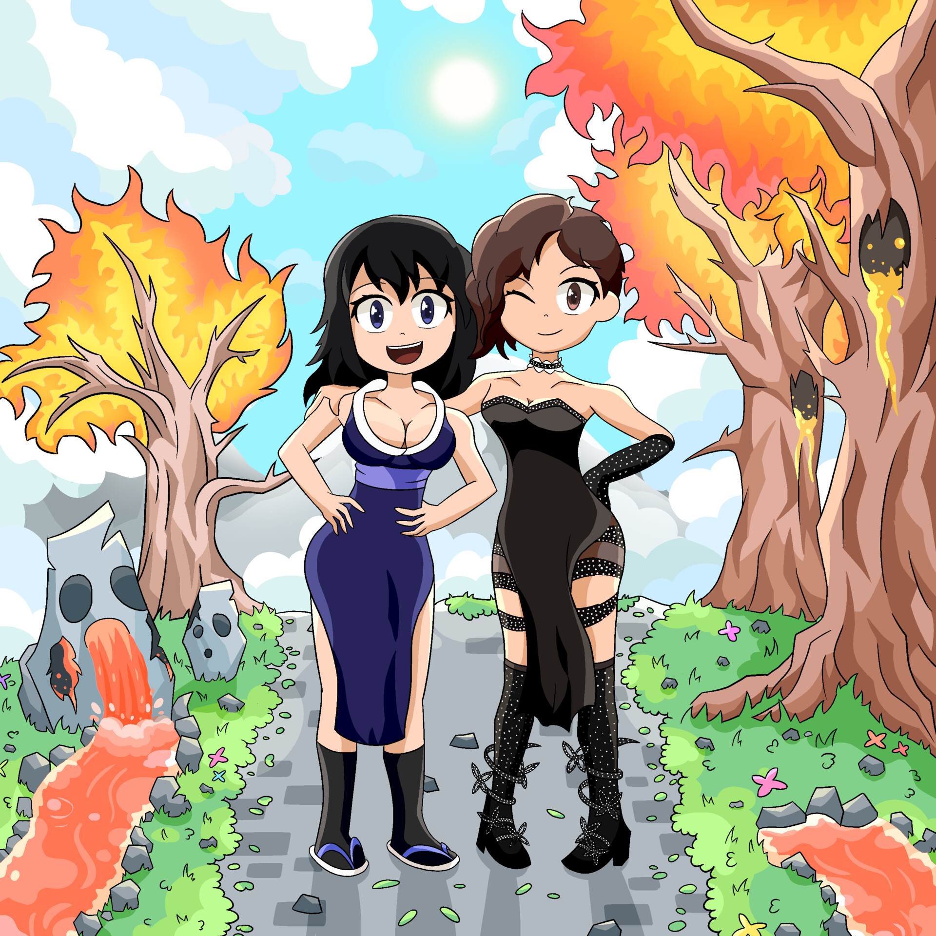 ArtStation - Crossovers 43: Ashlynn and Suma