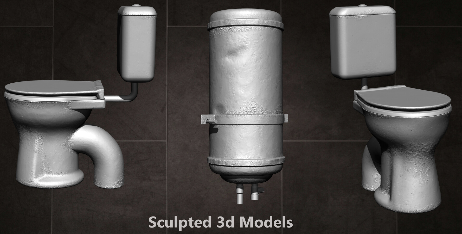 ArtStation - bathroom assets