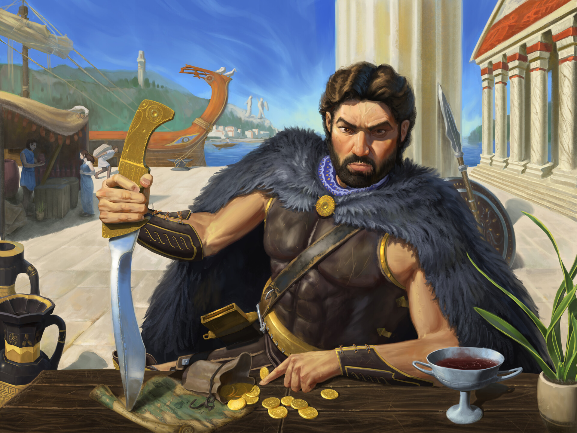 ArtStation - Mercenary (Swatches Academy Illustration Class)