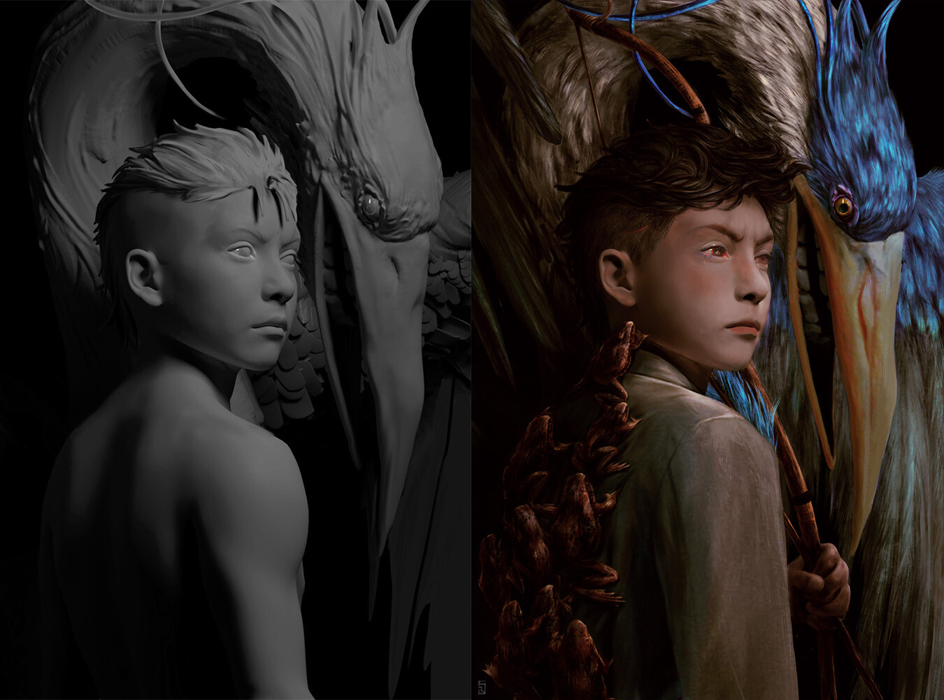 Selene Crezzini - The Boy and the Heron - Fanart