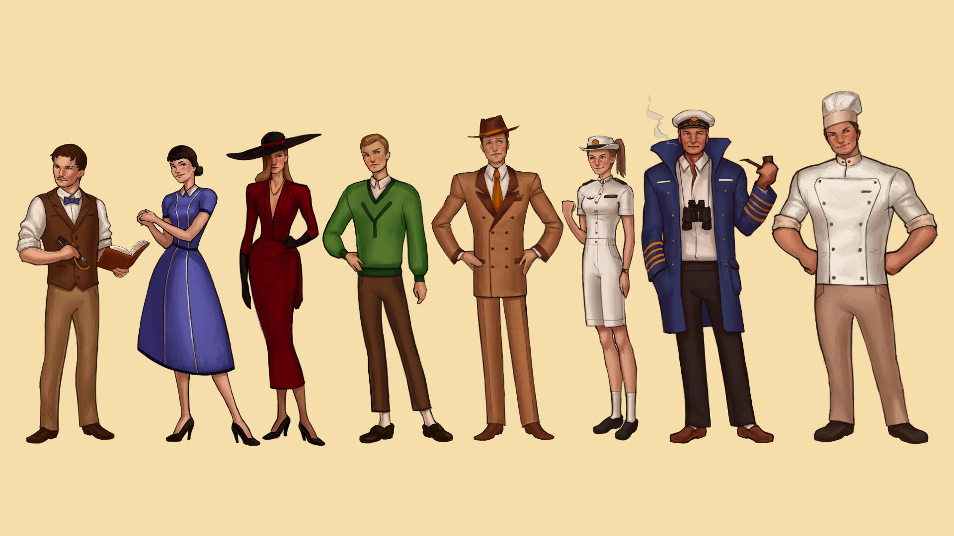 ArtStation - Murder Mystery Visual Novel Project