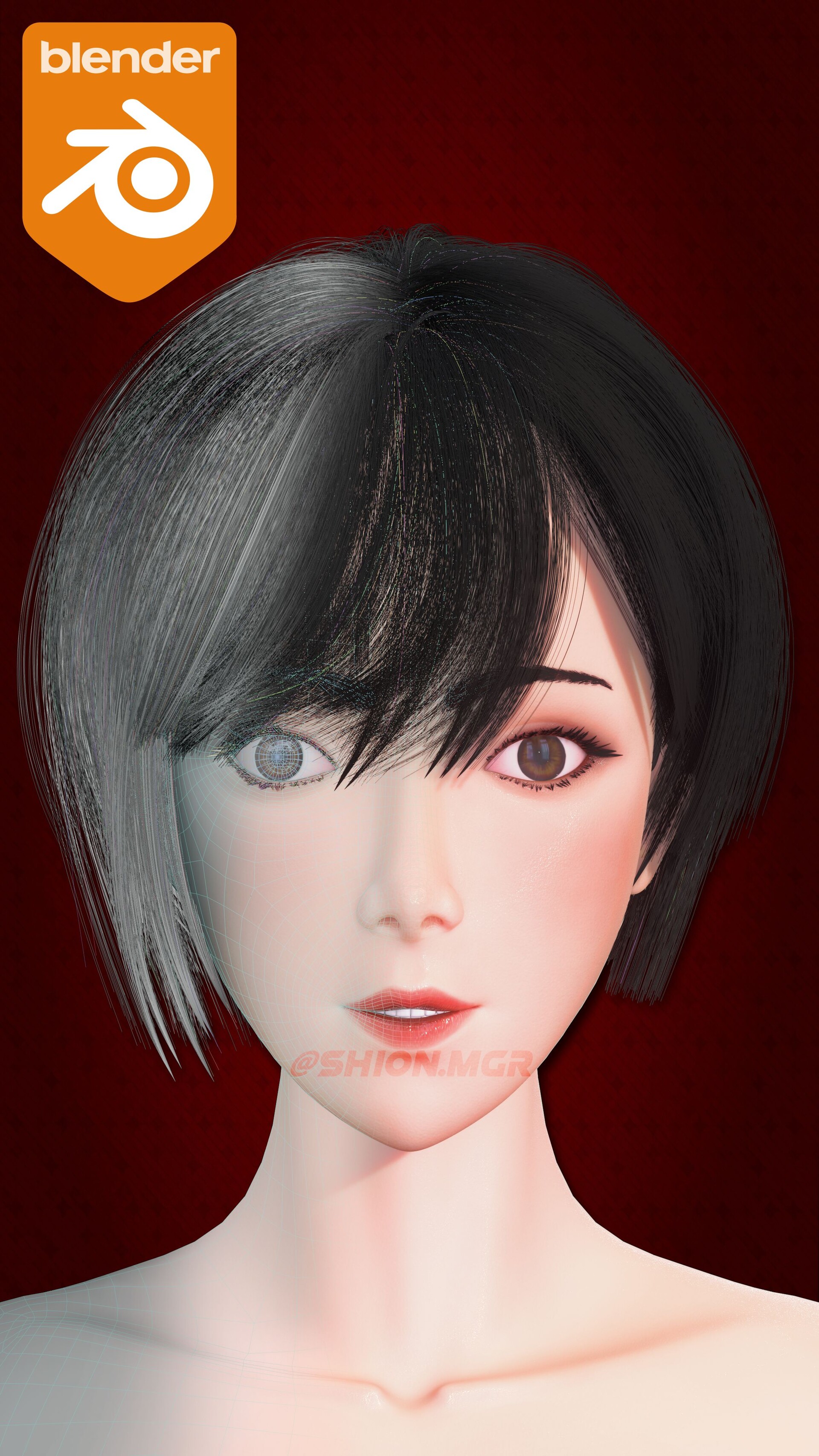 ArtStation - Stylized Girl in Blender